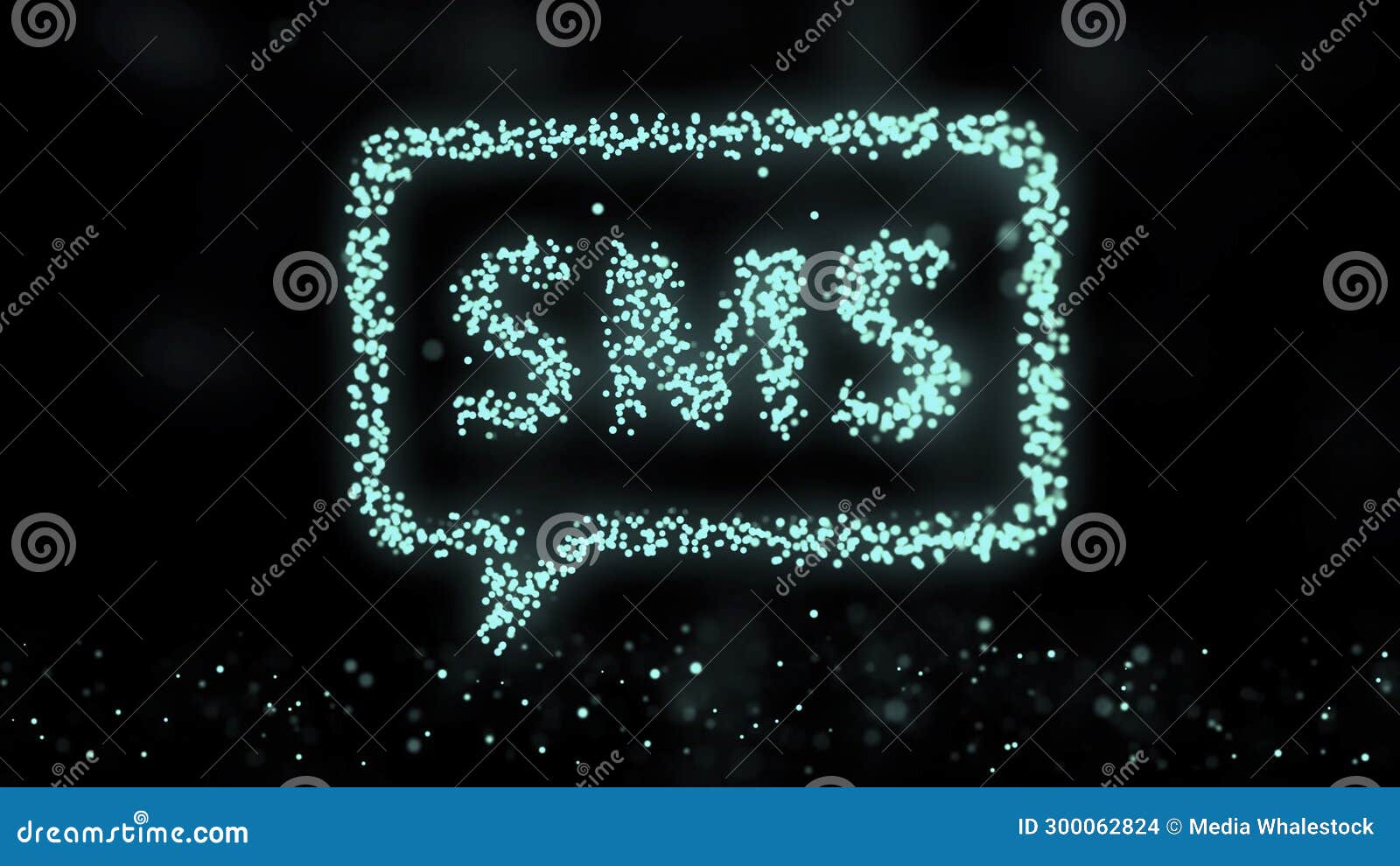 Animation of Plexus Network from Sms Symbol on Colorful Background with ...