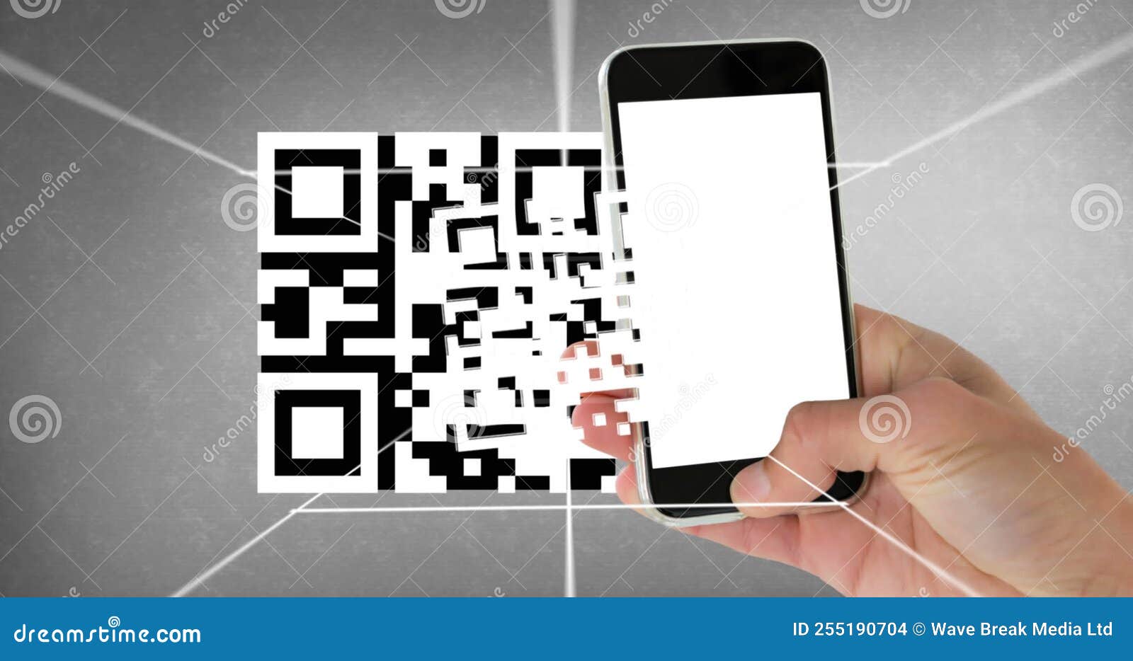 Animation of Qr Code and Qr Code Scanning on Smartphone Stock Footage ...