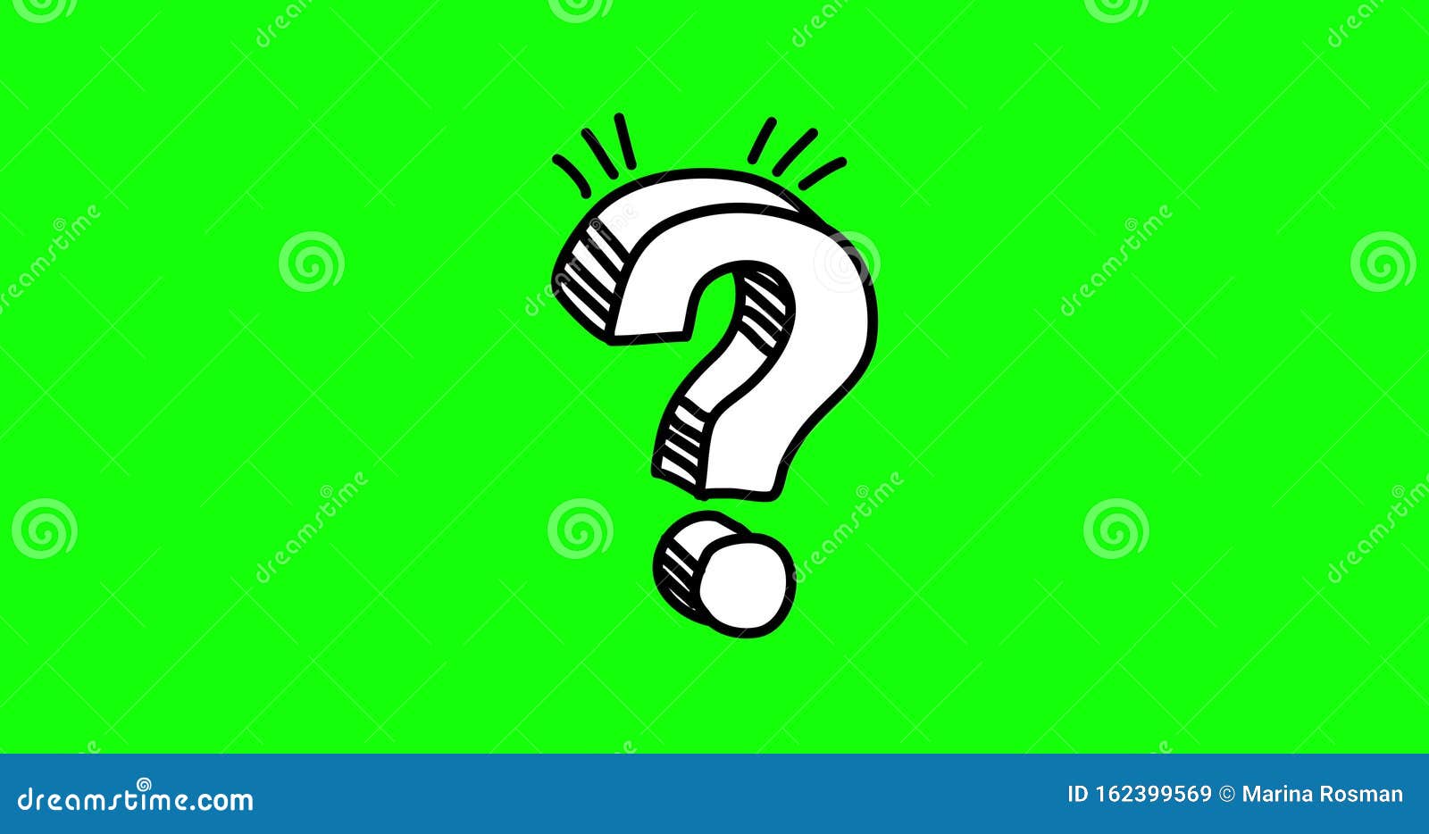 Animation of Question Mark, Concept with Alpha Channel. Stock Video ...