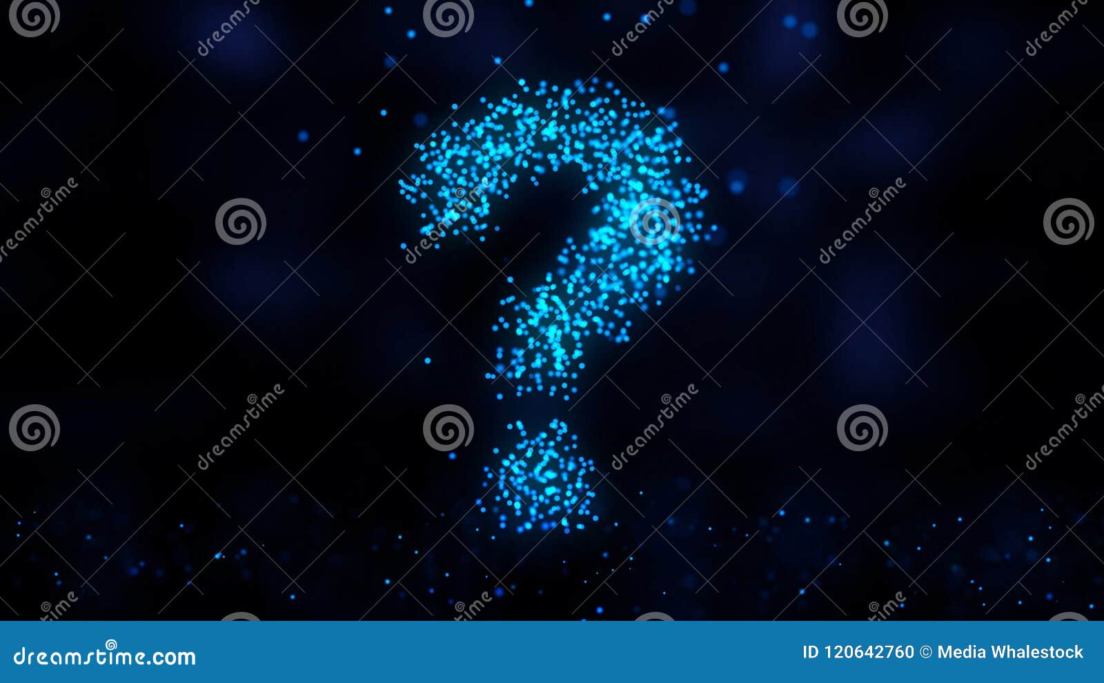 Question Marks Background Animation Glitch Neon Question Mark