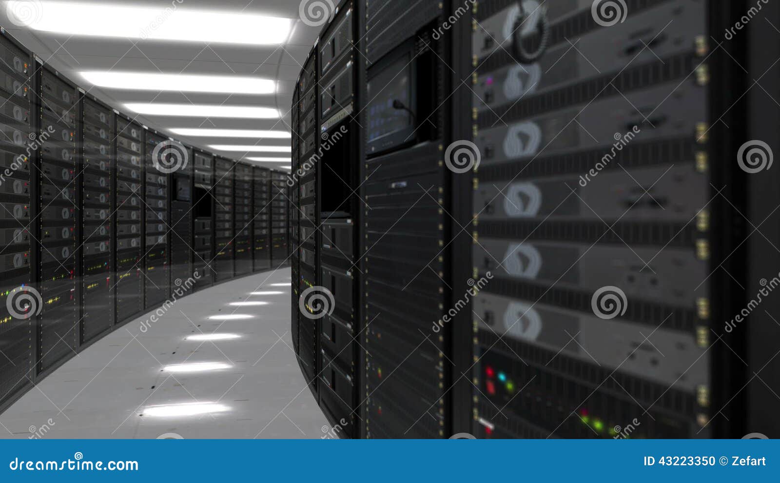 Animation of Rack Servers in Data Center Stock Footage - Video of ...