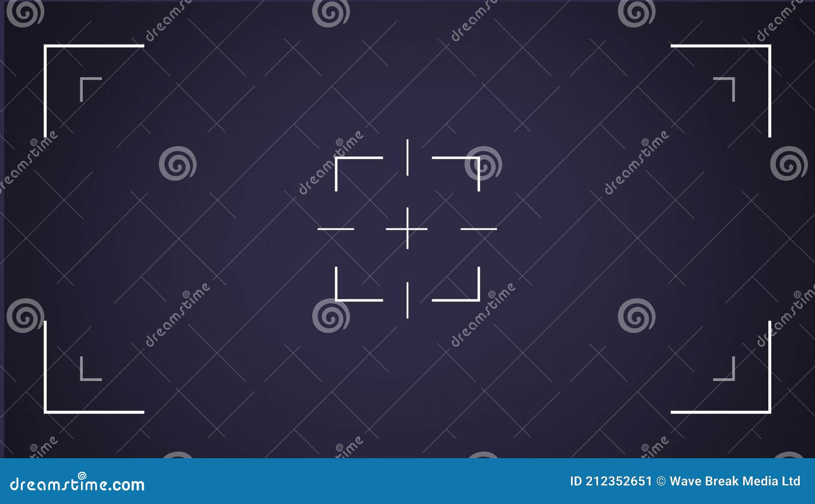Animation of a Rectangular White Scope and Central Crosshair Pulsating ...
