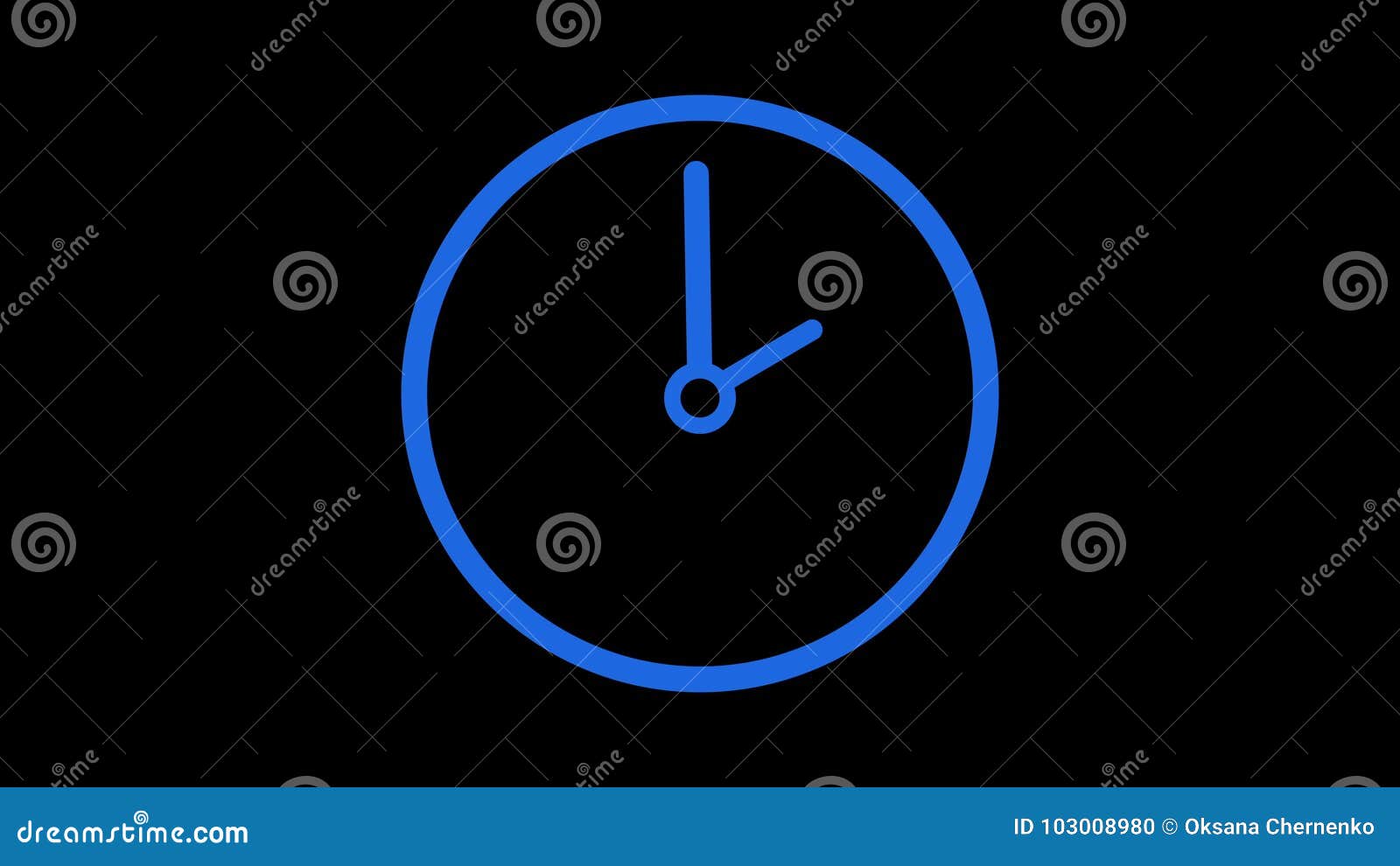 Spinning Clock Vector Illustration | CartoonDealer.com #12764960