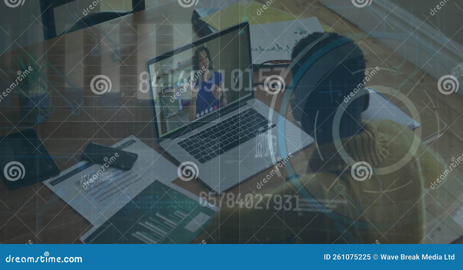 Animation of Scanner Processing Data Over Two Diverse Colleagues Making ...