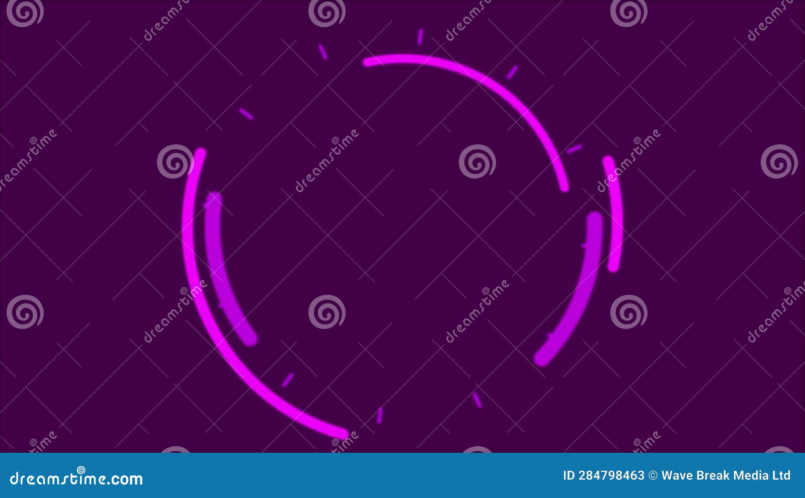 Animation of Scope Circles Moving on Seamless Loop on Pink Background ...