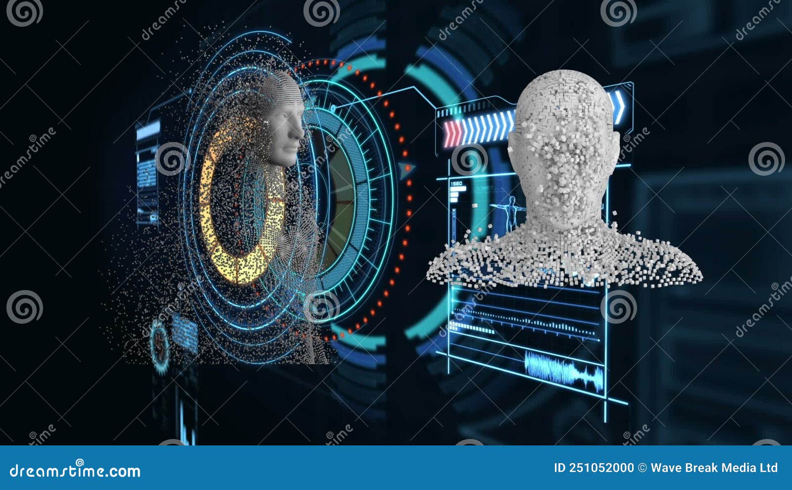 Animation of Scope and Data Processing with Human Bodies Formed with ...
