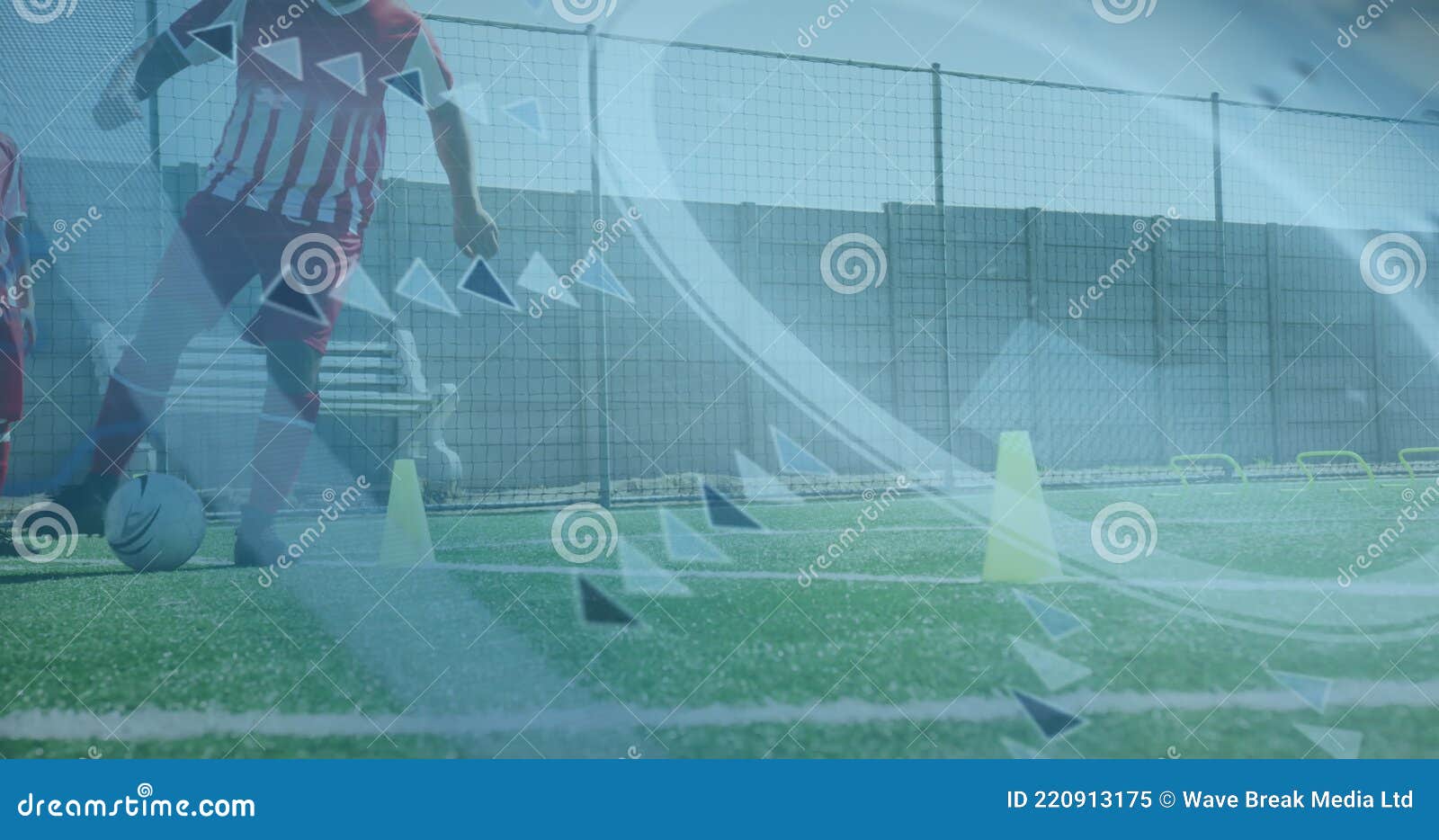 Animation of Scope Scanning and Data Processing Over Football Player ...