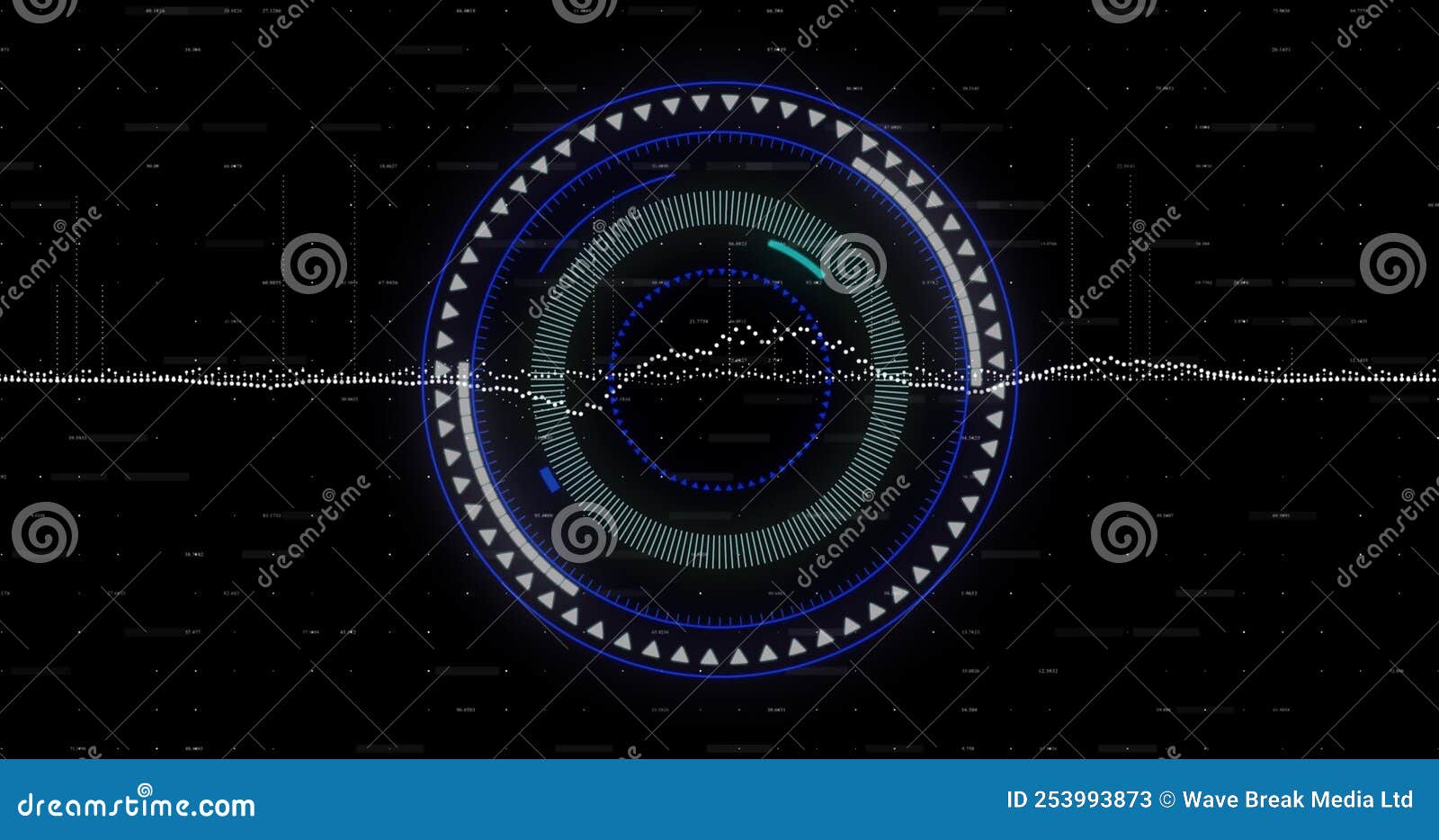 Animation of Scope Scanning and Data Processing Over Grid Stock Video - Video of scope, people ...
