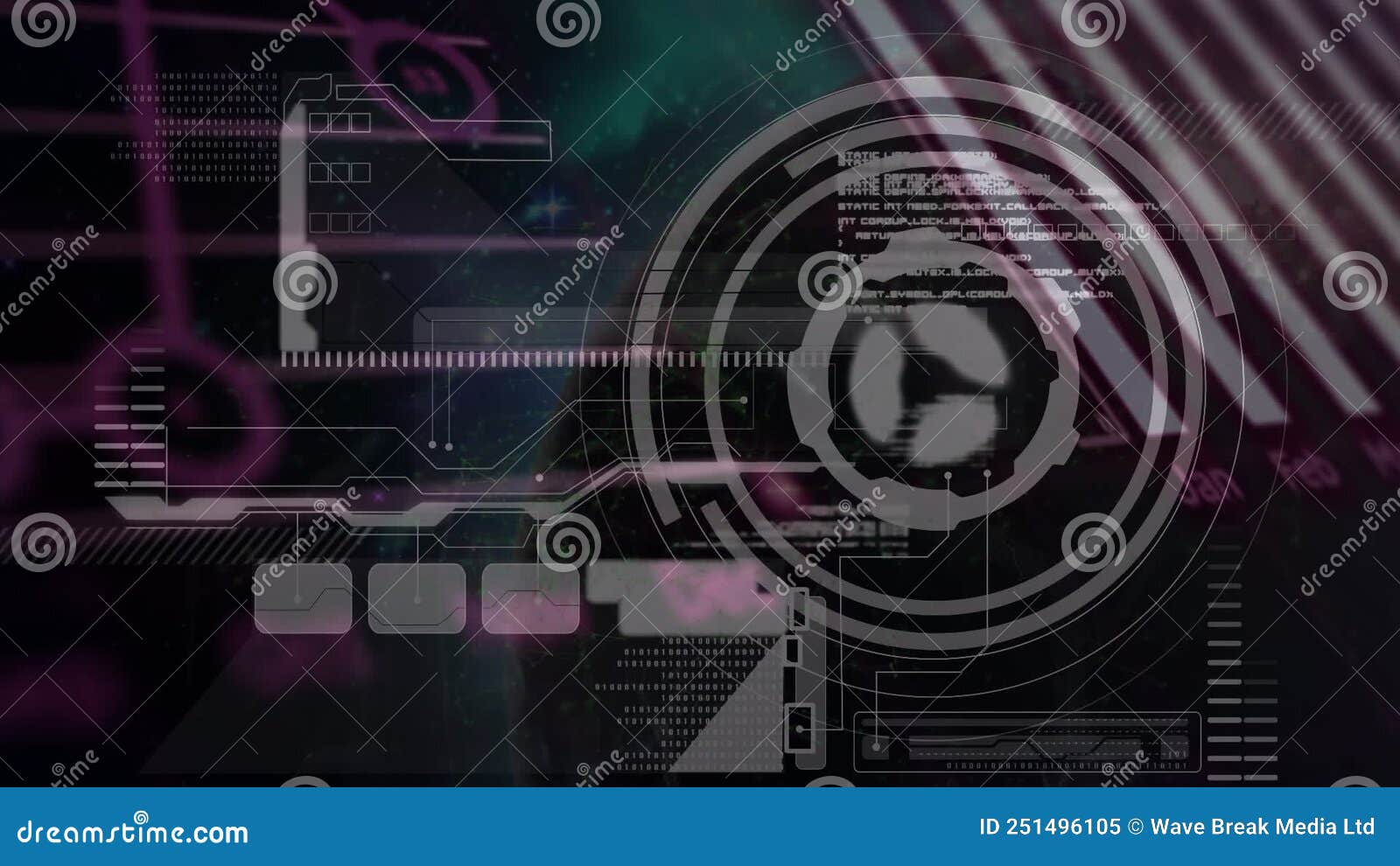 Animation Of Scope Scanning Over Data Processing Stock Video Video Of Processing Scope 251496105