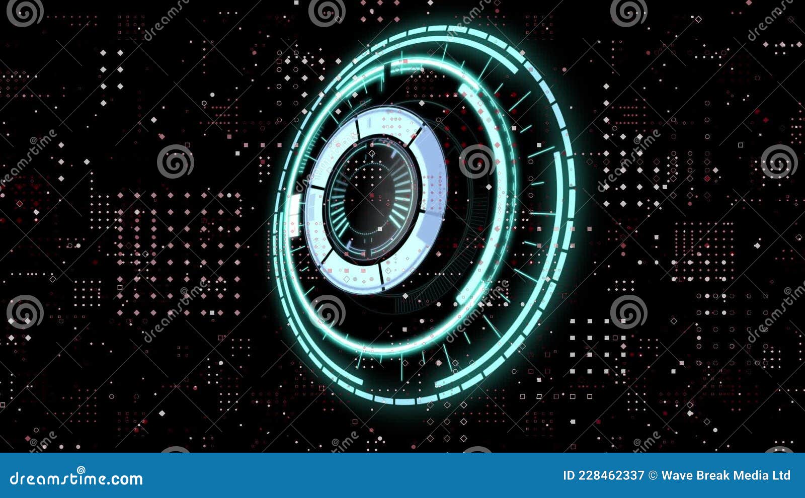 Animation of Scope Scanning Over Rows of Dots Stock Video - Video of ...