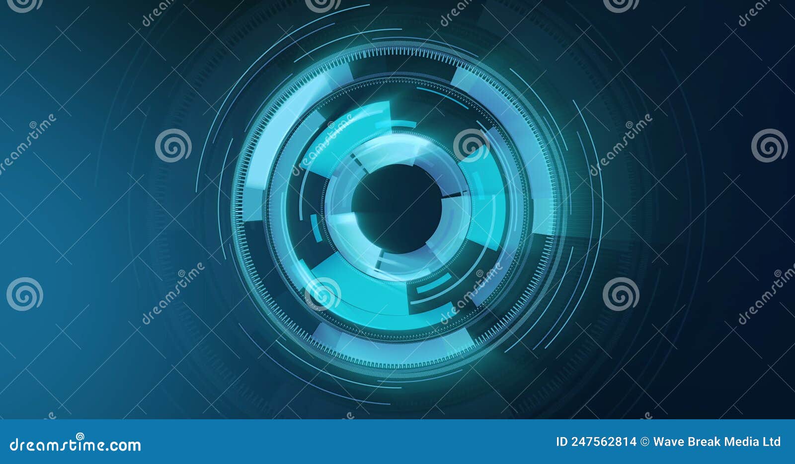 Animation of Scopes Scanning on Blue Background Stock Footage - Video ...