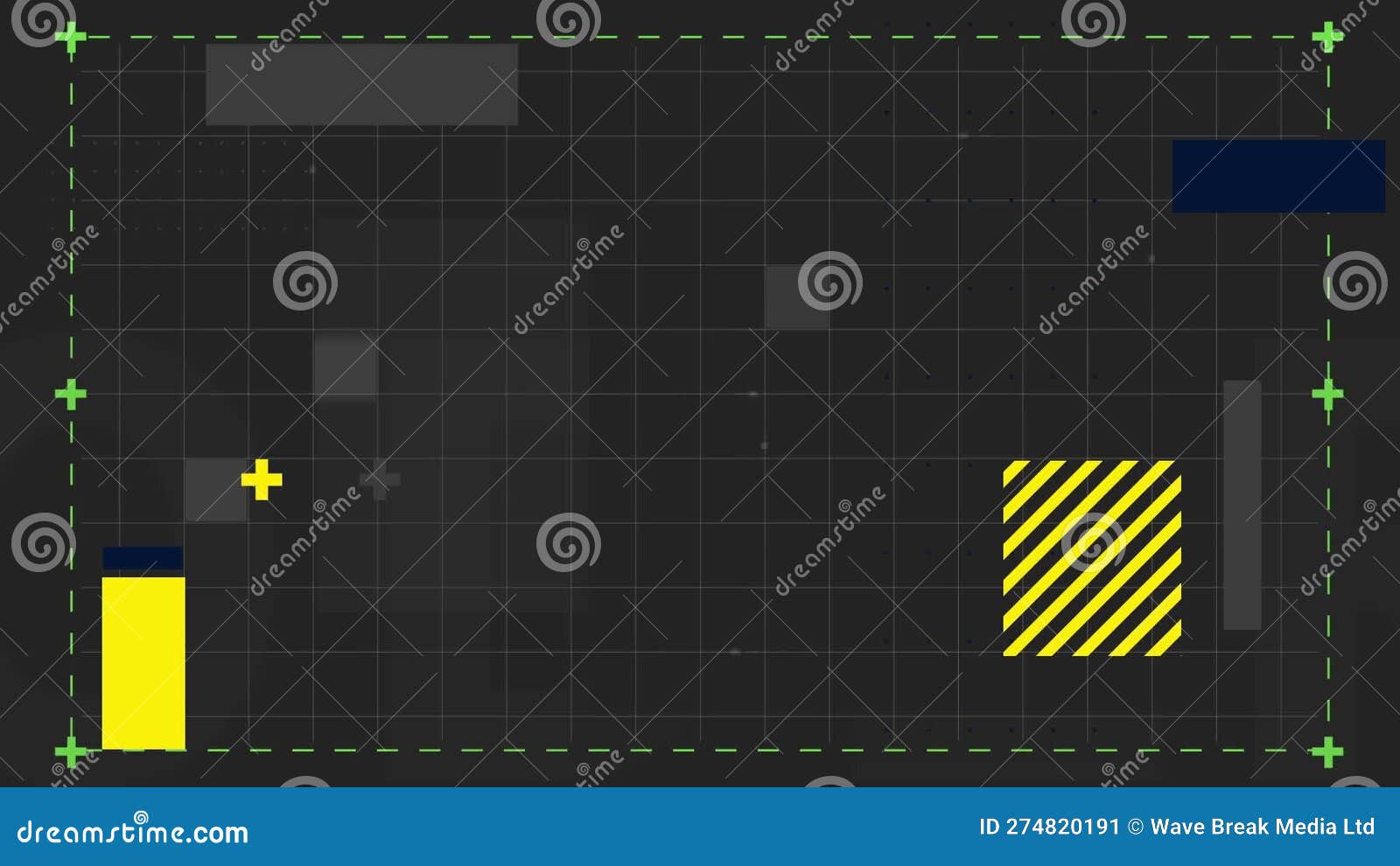 Animation of Shapes Moving on Black Background Stock Video - Video of ...