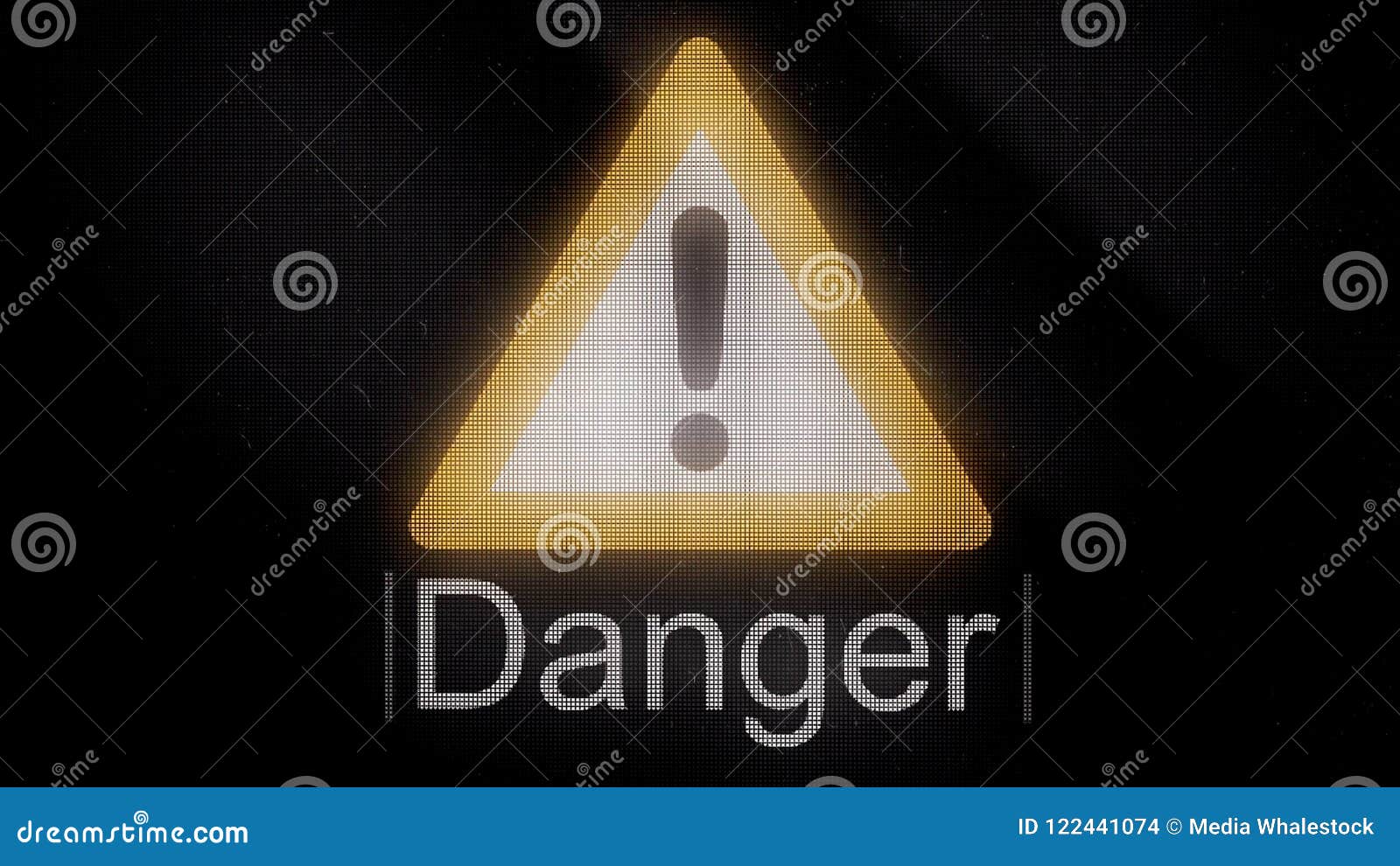 Animation of Sign of Danger. Danger Animation. Life Safety Stock ...