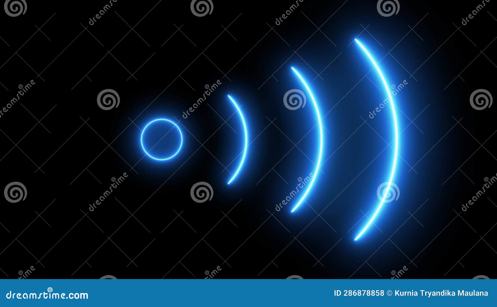 Animation of Signal Wave Transmitter Wifi Connection 5g Remote ...