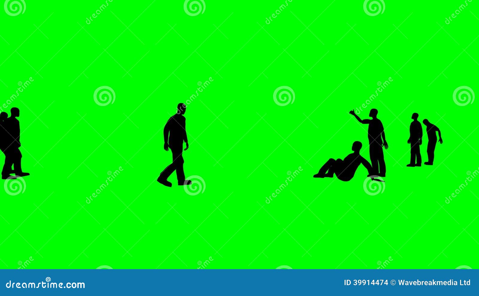 Animation of Silhouettes Talking Together Stock Footage - Video of ...