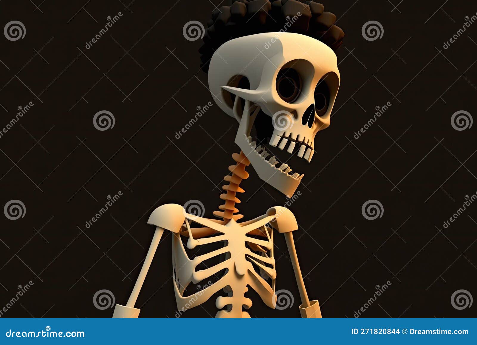 Animation of a Skeleton that is Both Humorous and Effective Stock ...