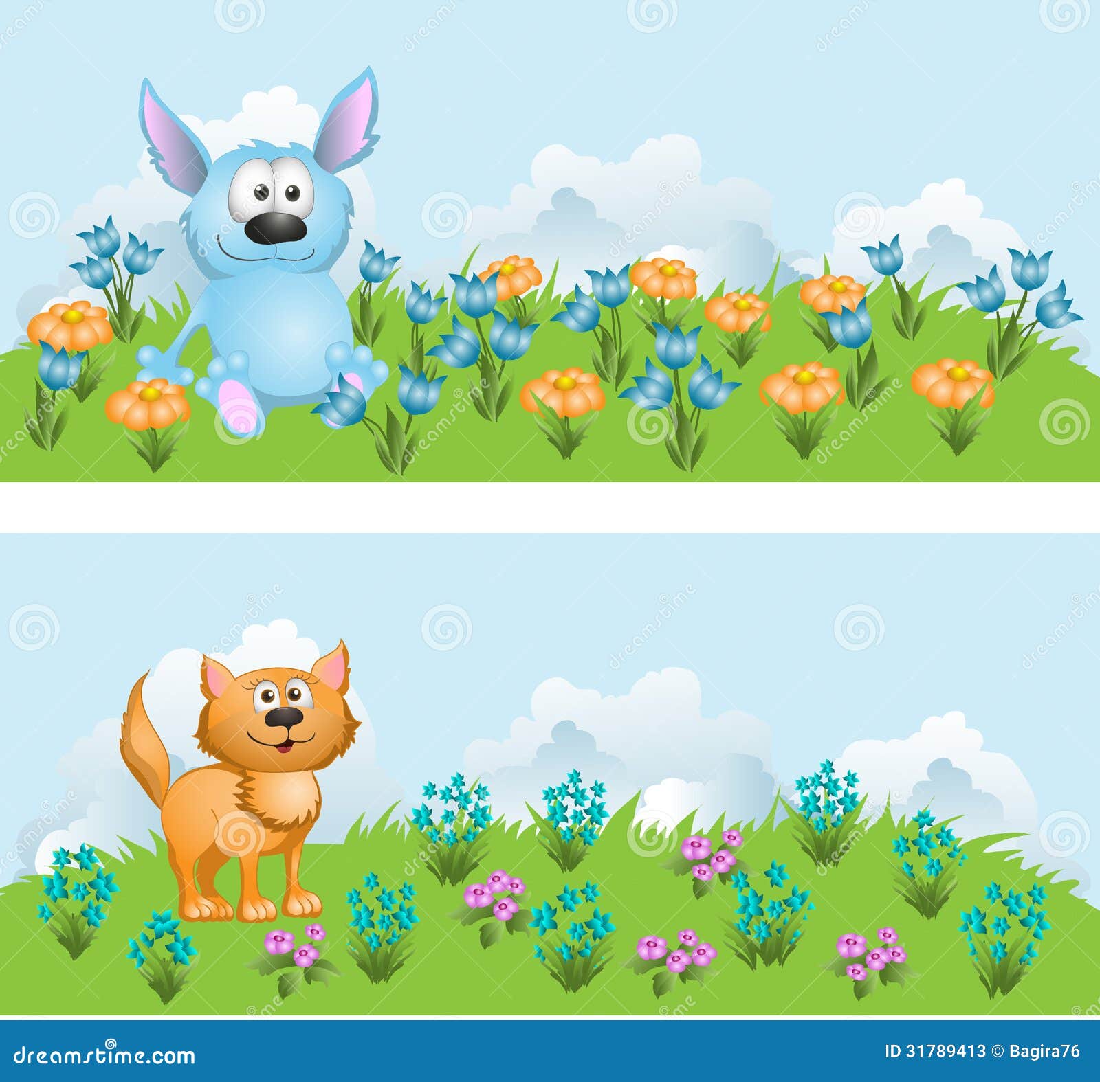 Animation small animals stock vector. Illustration of computer - 31789413