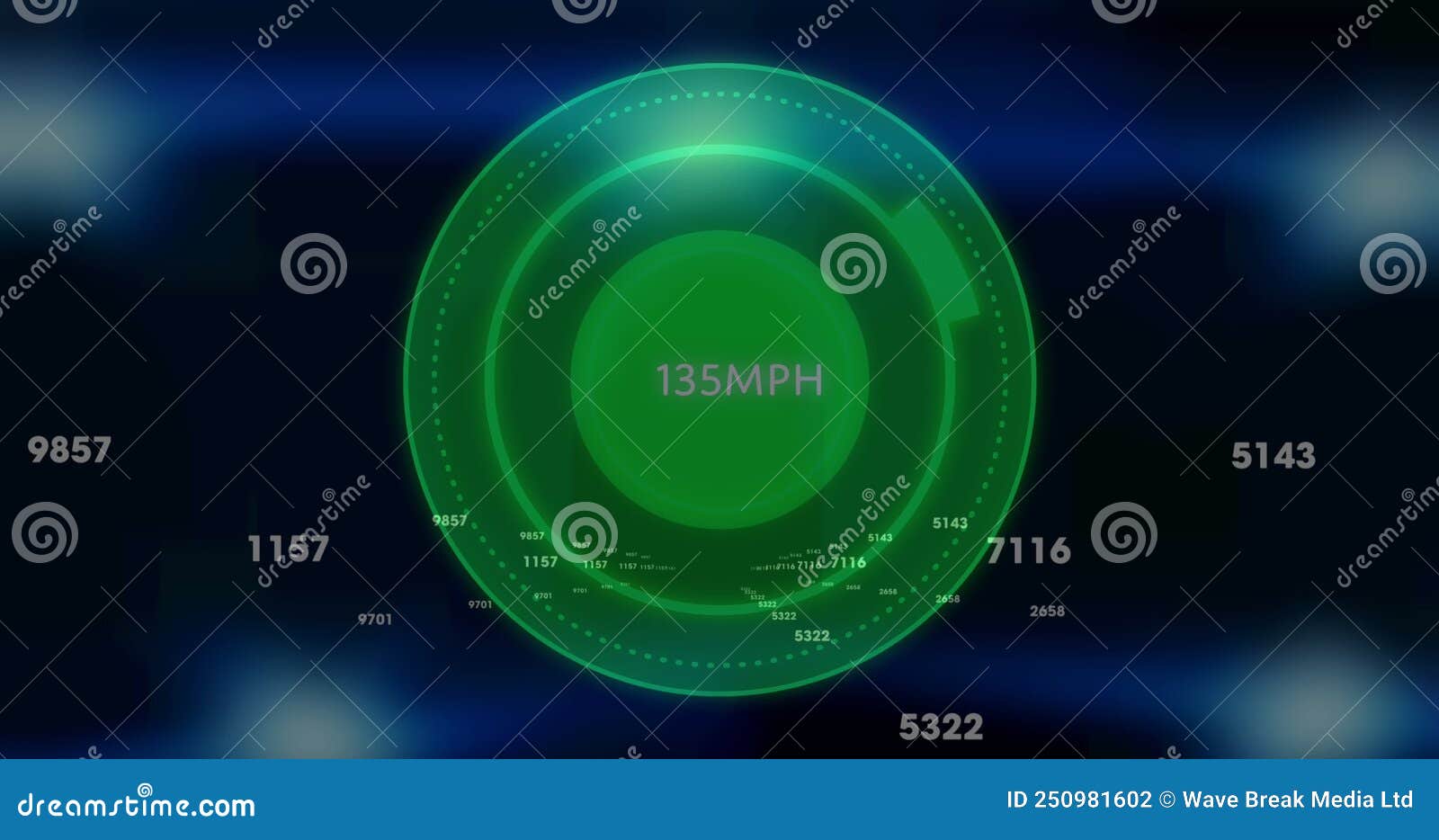 Animation of Speedometer Over Falling Numbers Stock Footage - Video of ...