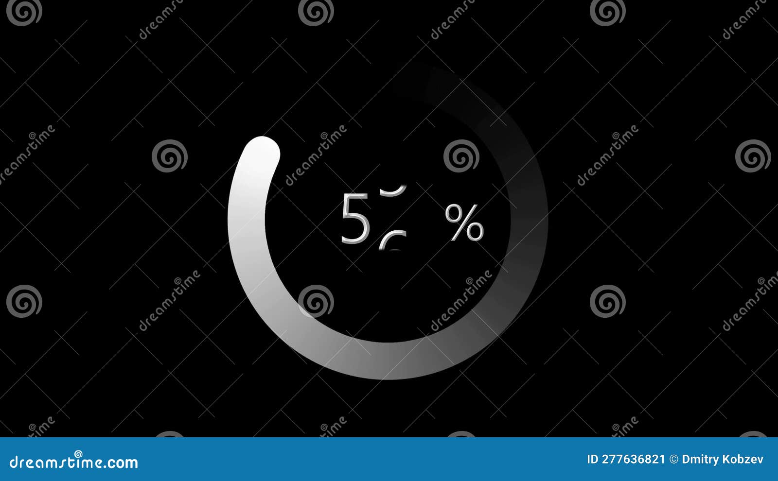 Animation of a Spinning Loading Circle. Stock Video - Video of waiting ...