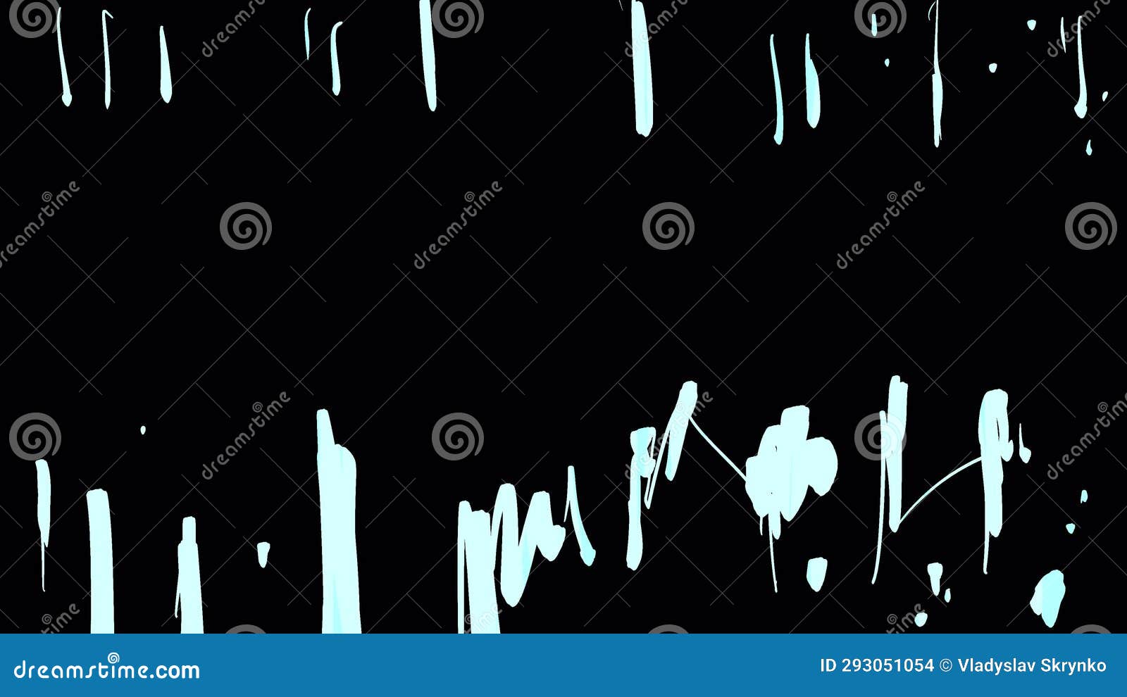 Animation of a Splash of White Liquid Flowing Down on a Black Screen ...