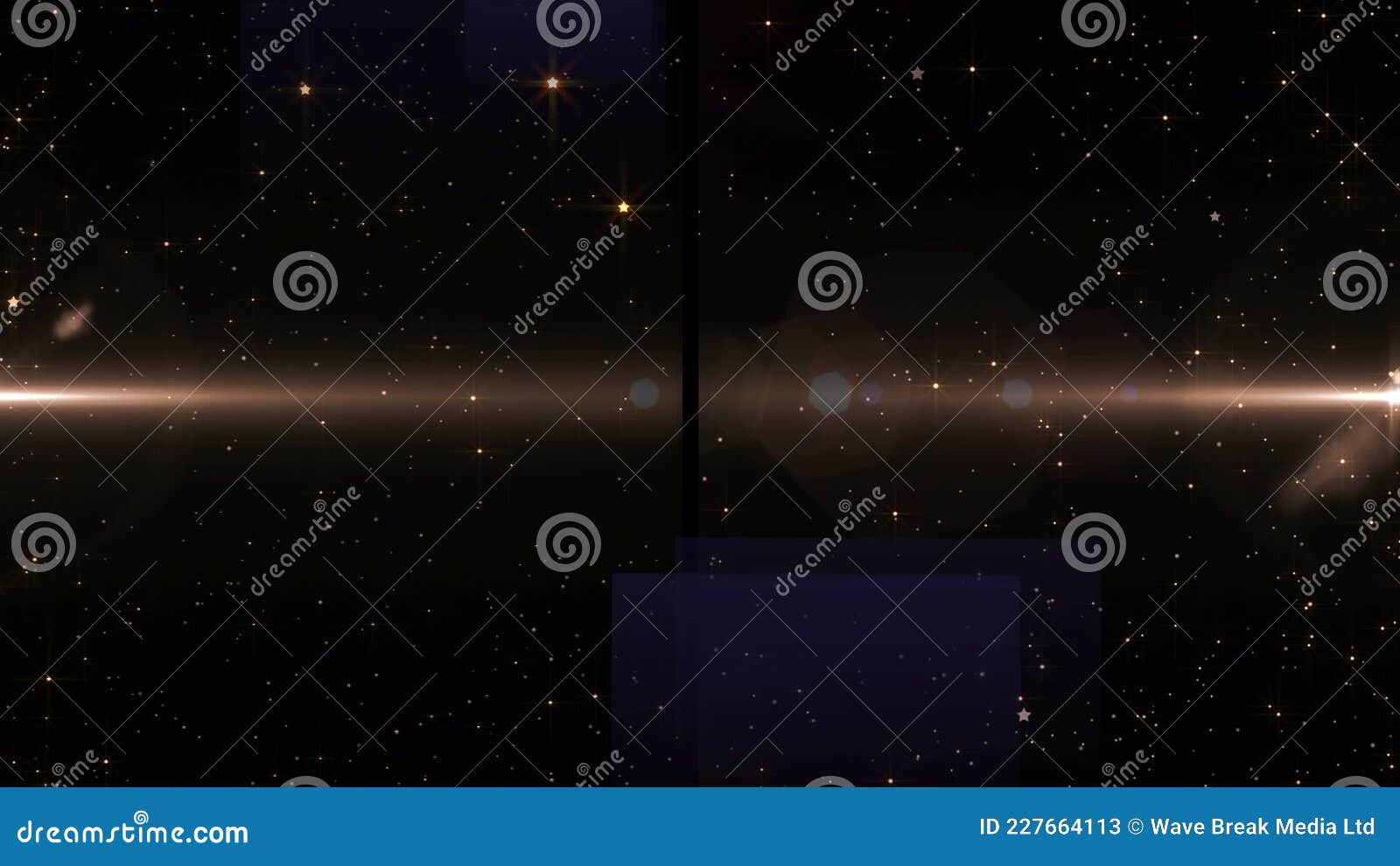 Animation of Split Screen Showing Moving Spotlight with Light Trail and ...