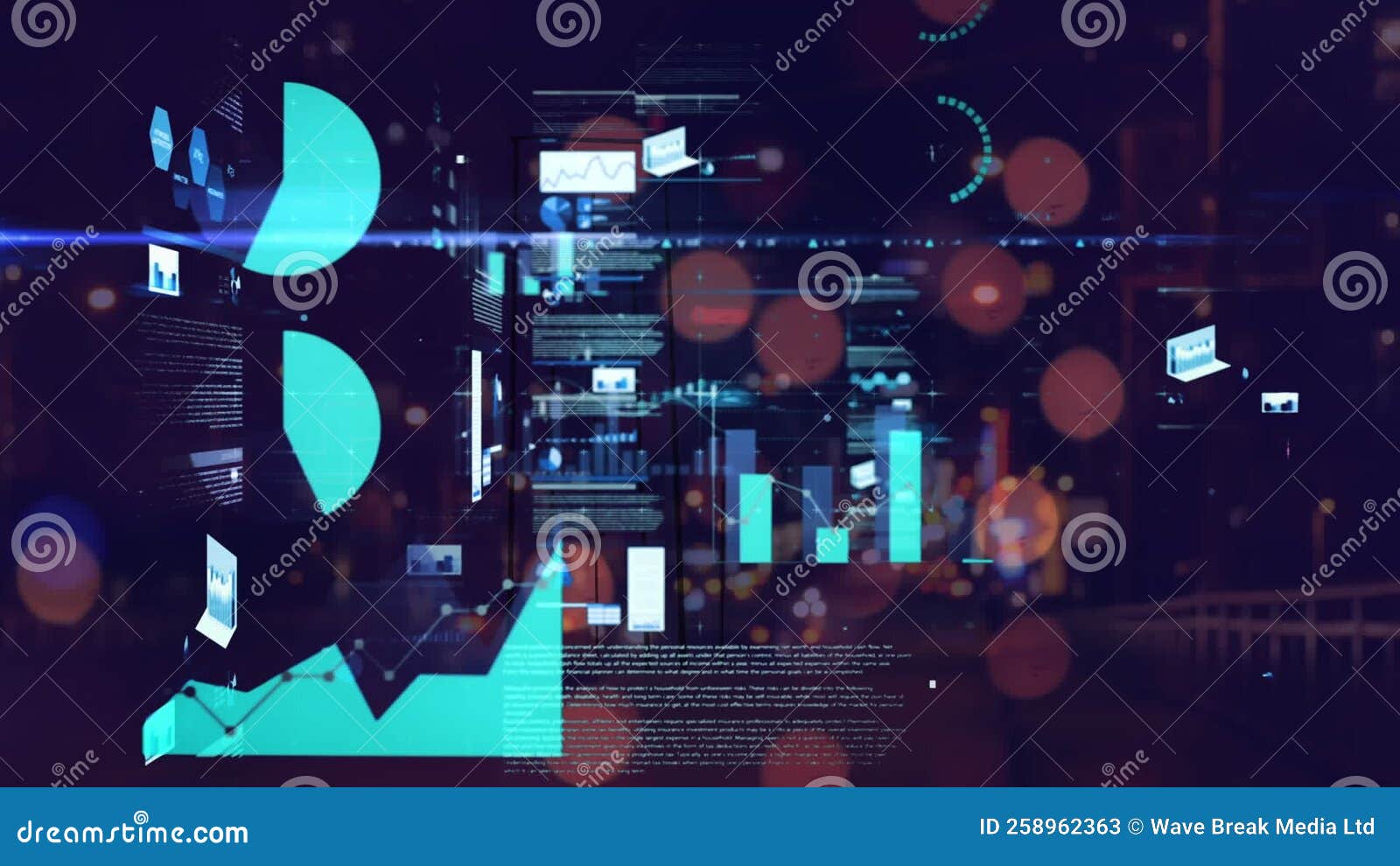 Animation of Spots Over Data Processing Stock Video - Video of connect, design: 258962363