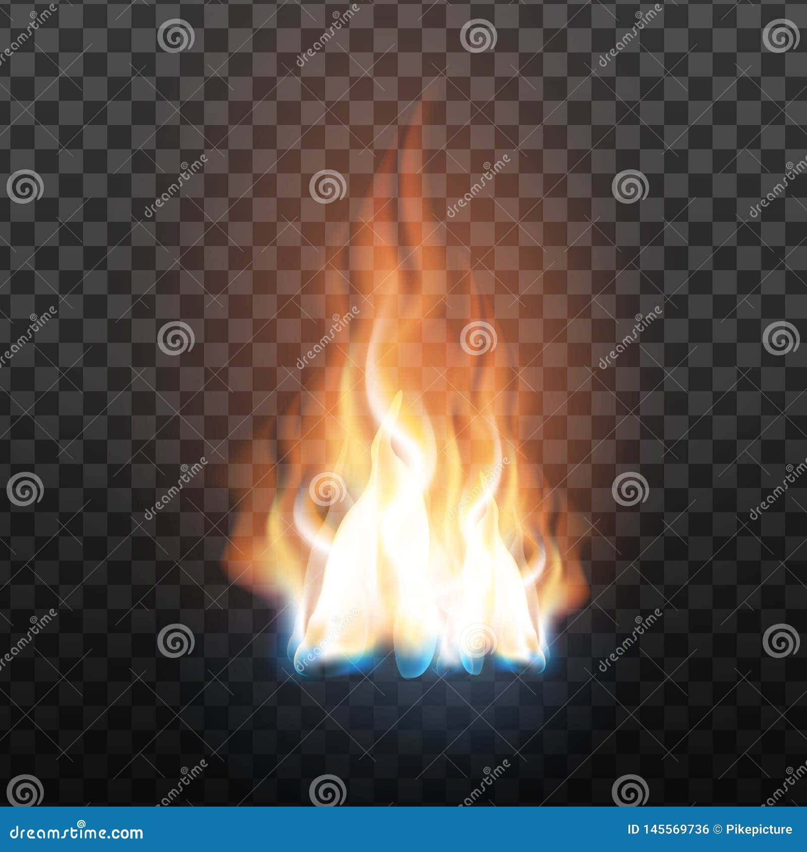 Animation Stage of Decorative Fire Flame Vector Stock Vector ...