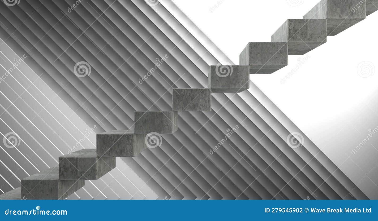 Animation of Stairs Over Moving Grey Linear Surface Stock Footage ...