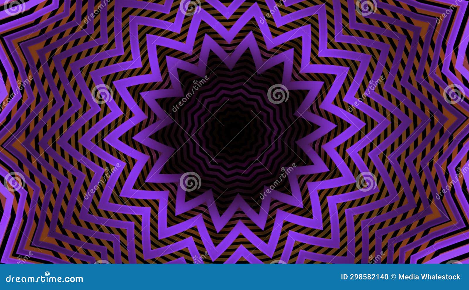 Animation with Star Shape Appearing in the Center. Design. Moving ...