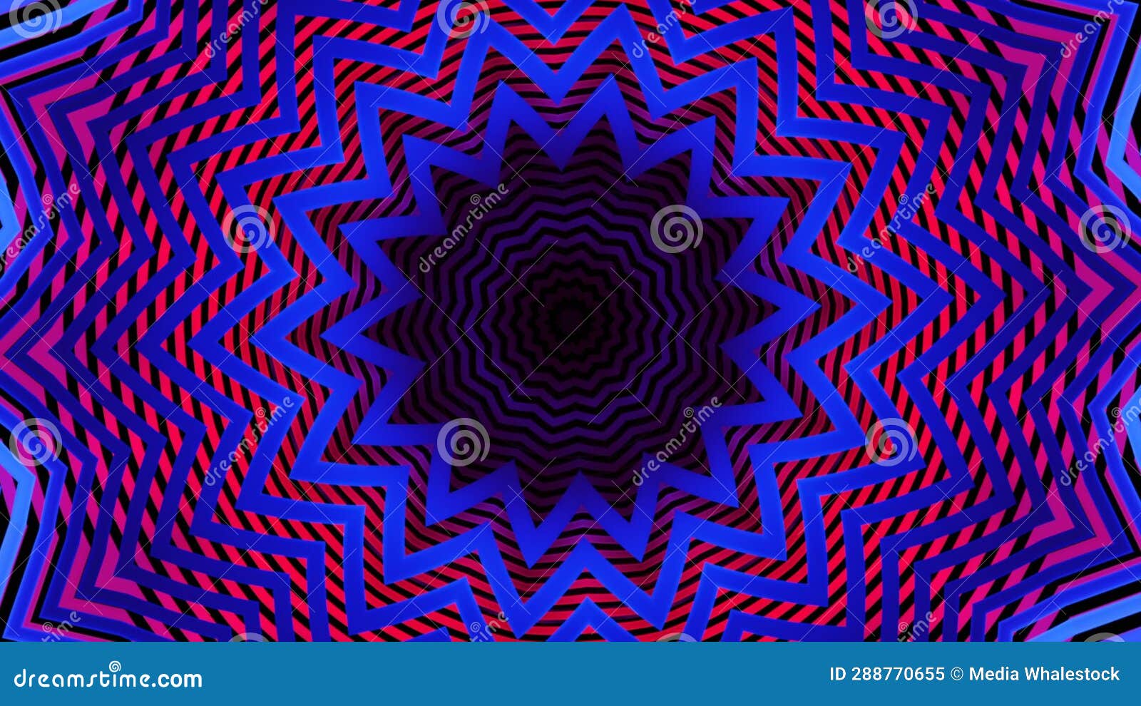 Animation with Star Shape Appearing in the Center. Design. Moving ...