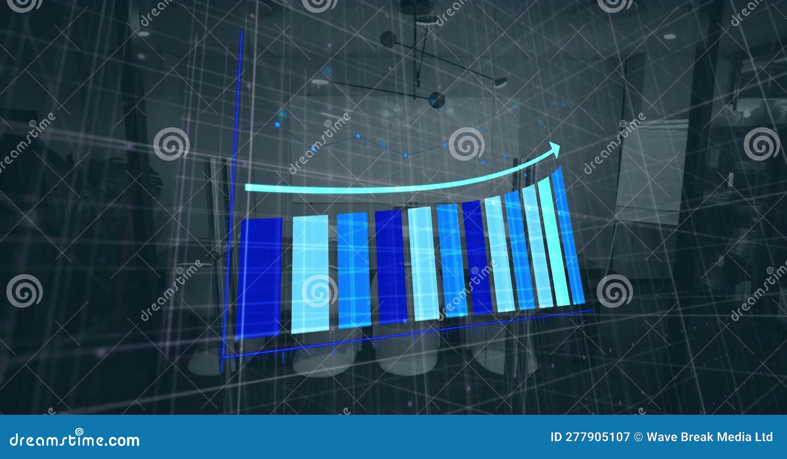 Animation of Statistical Data Processing Against Empty Meeting Room at ...
