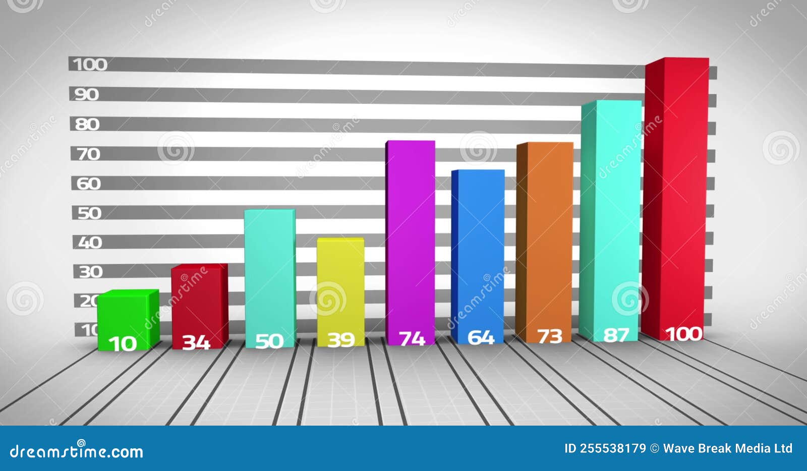 Animation of Statistics with Data Processing and Numbers Stock Video ...