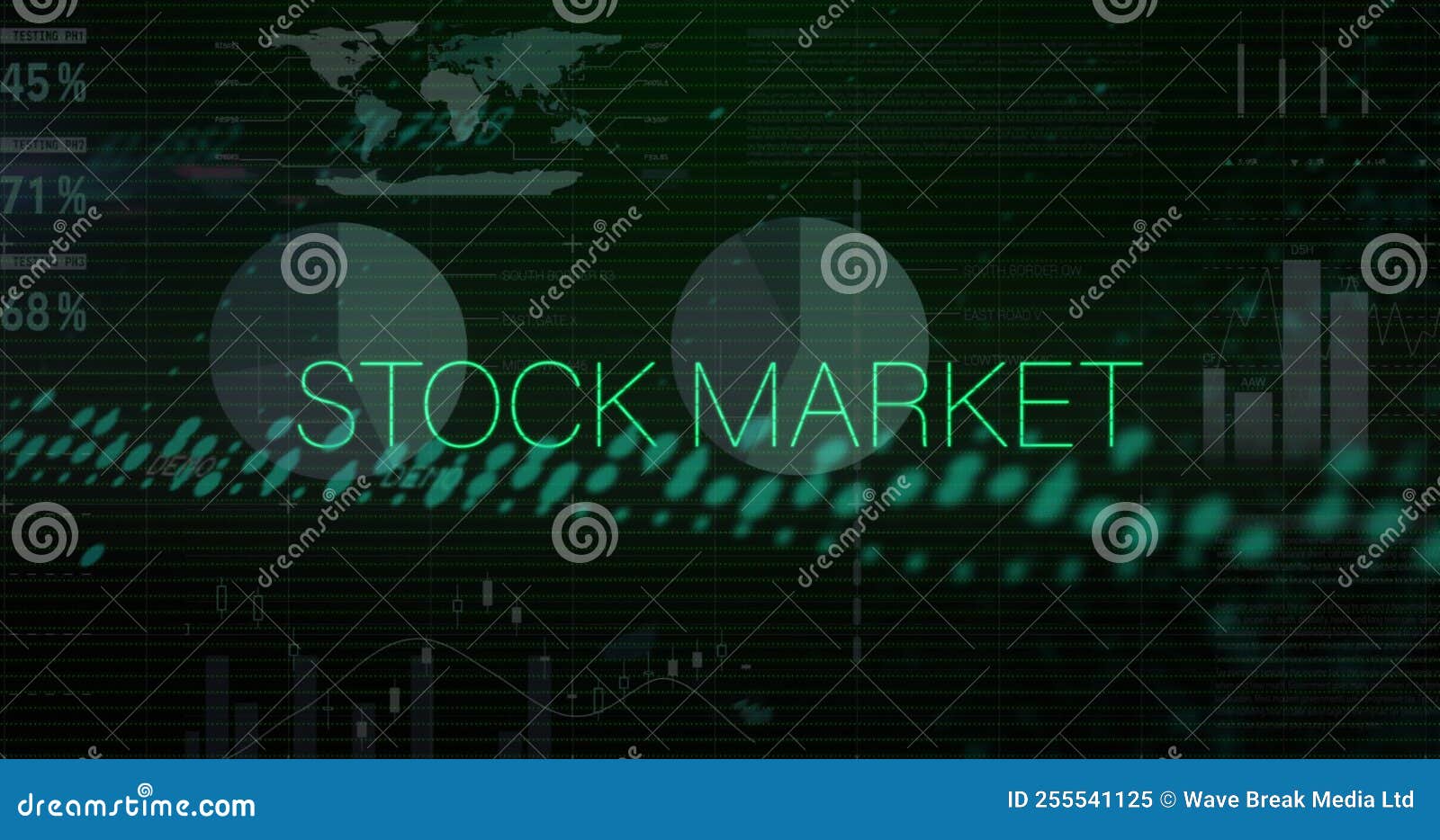 Animation of Stock Market Text Over Data Processing Stock Video - Video ...