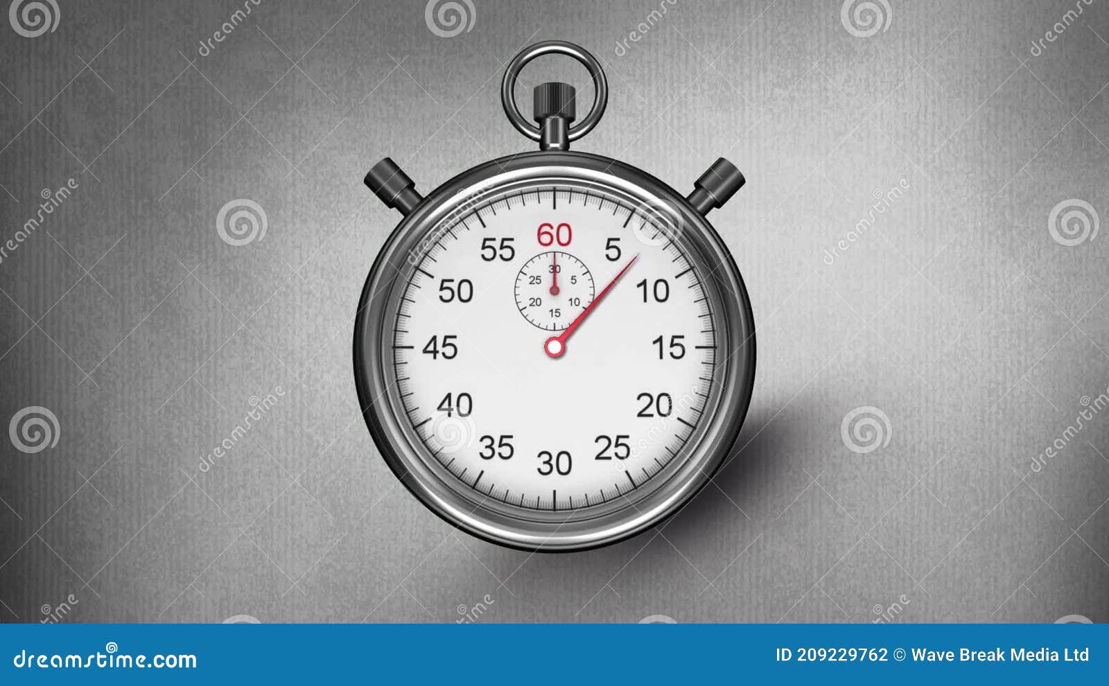 Animation of Stop Clock Moving Fast on Grey Background Stock Footage ...