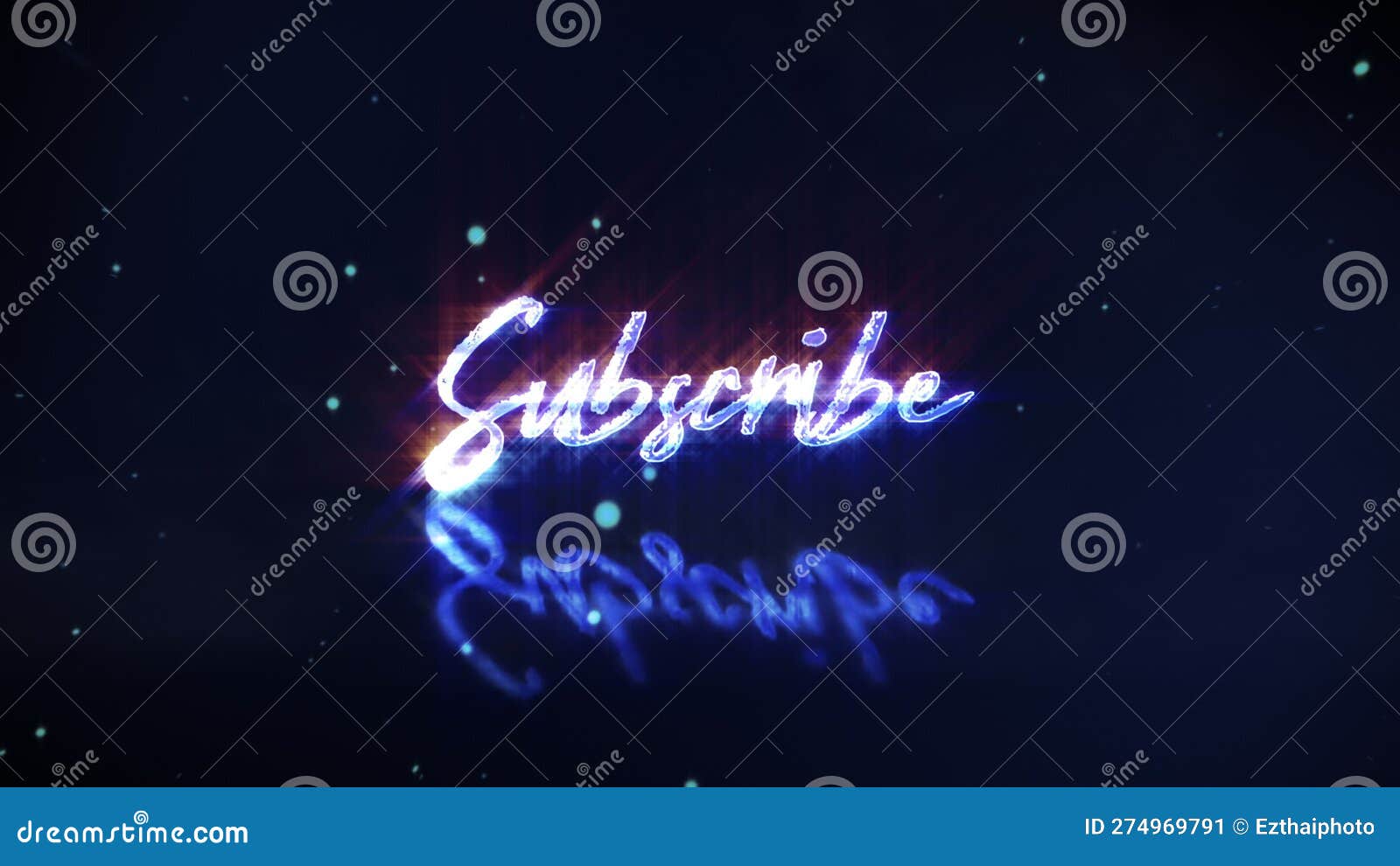 Animation Text of Subscribe Glitch Blue Neon Text Effect Stock Video ...