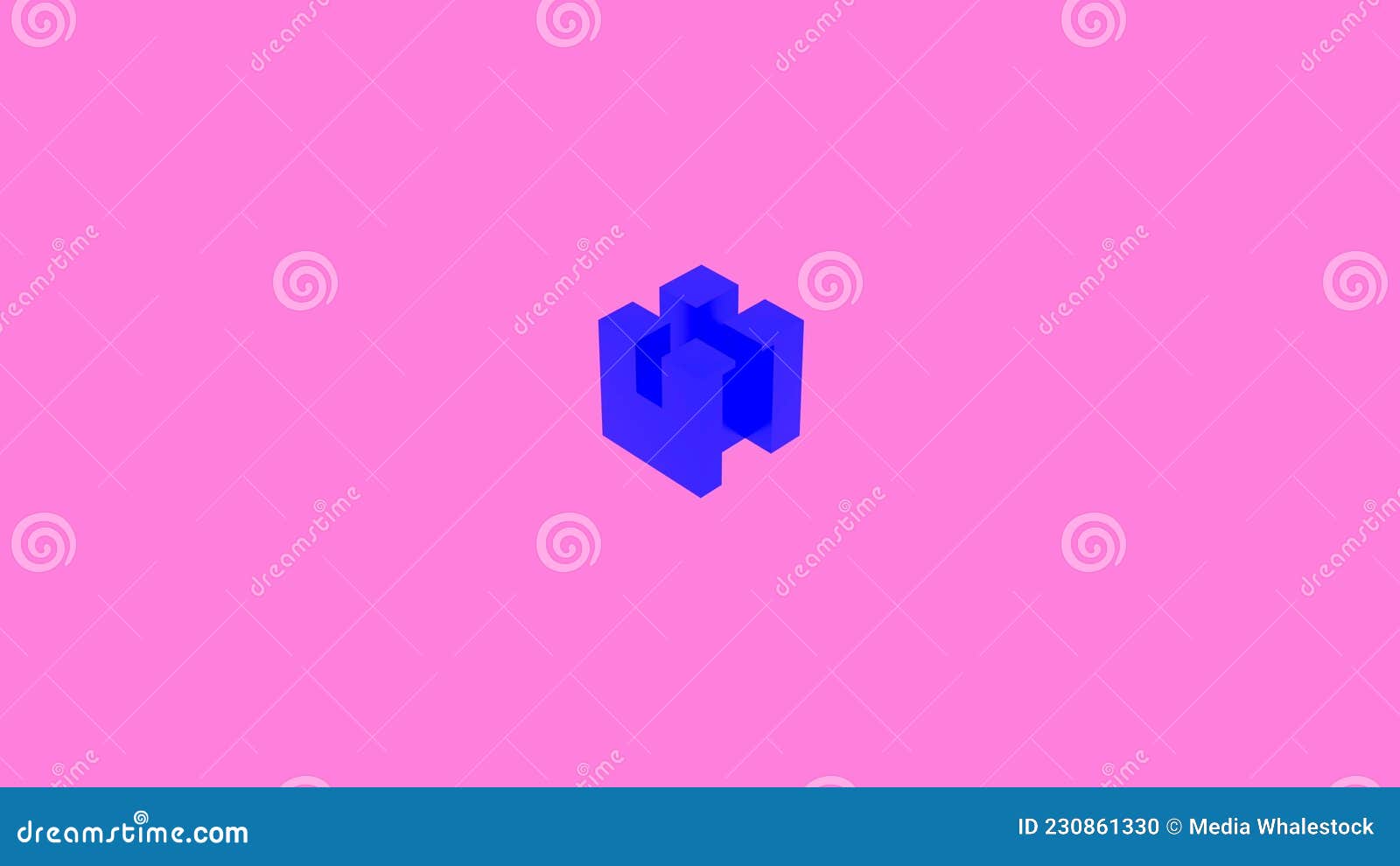 Animation of Transforming Cube. Design. Small Colored Cube Changes ...