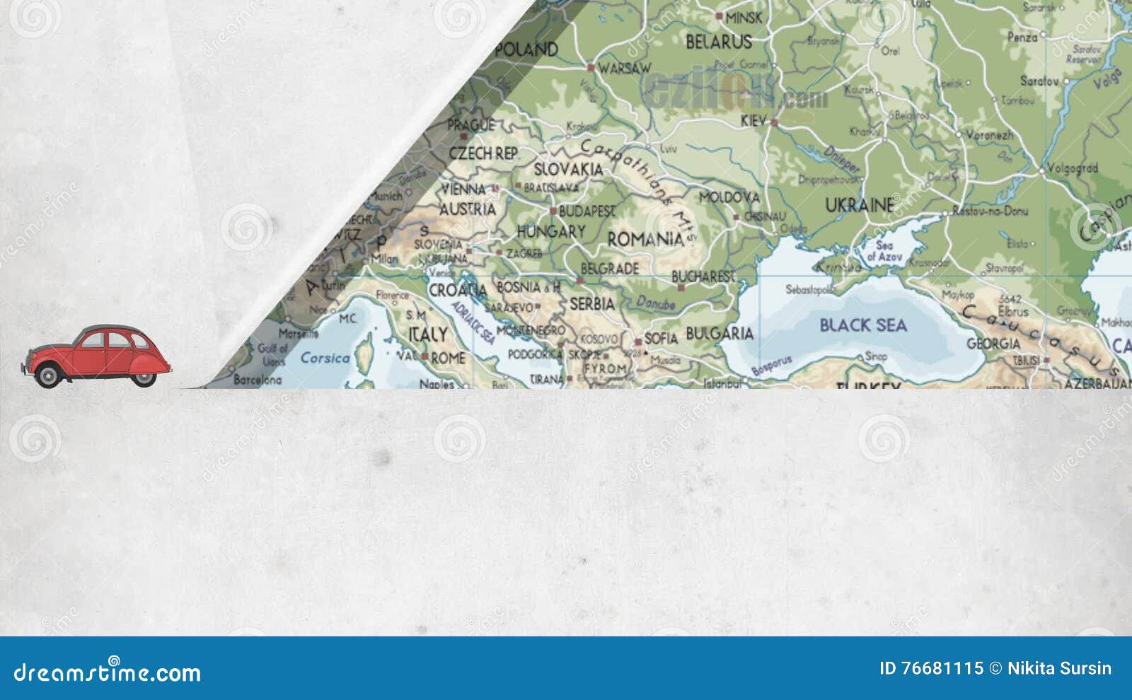 Animation of Travel Concept, Car on Map Stock Video - Video of journey ...