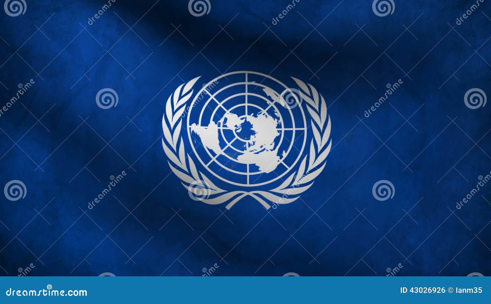 Animation of United Nations Flag at Wind Stock Footage - Video of ...