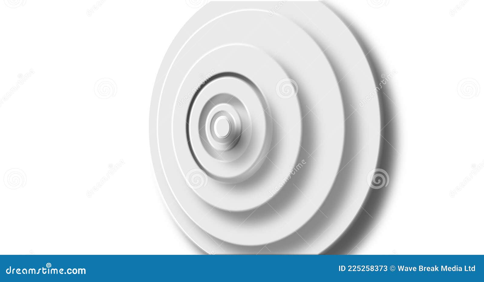 Animation of White Circle Layers Pulsating on White Background Stock ...