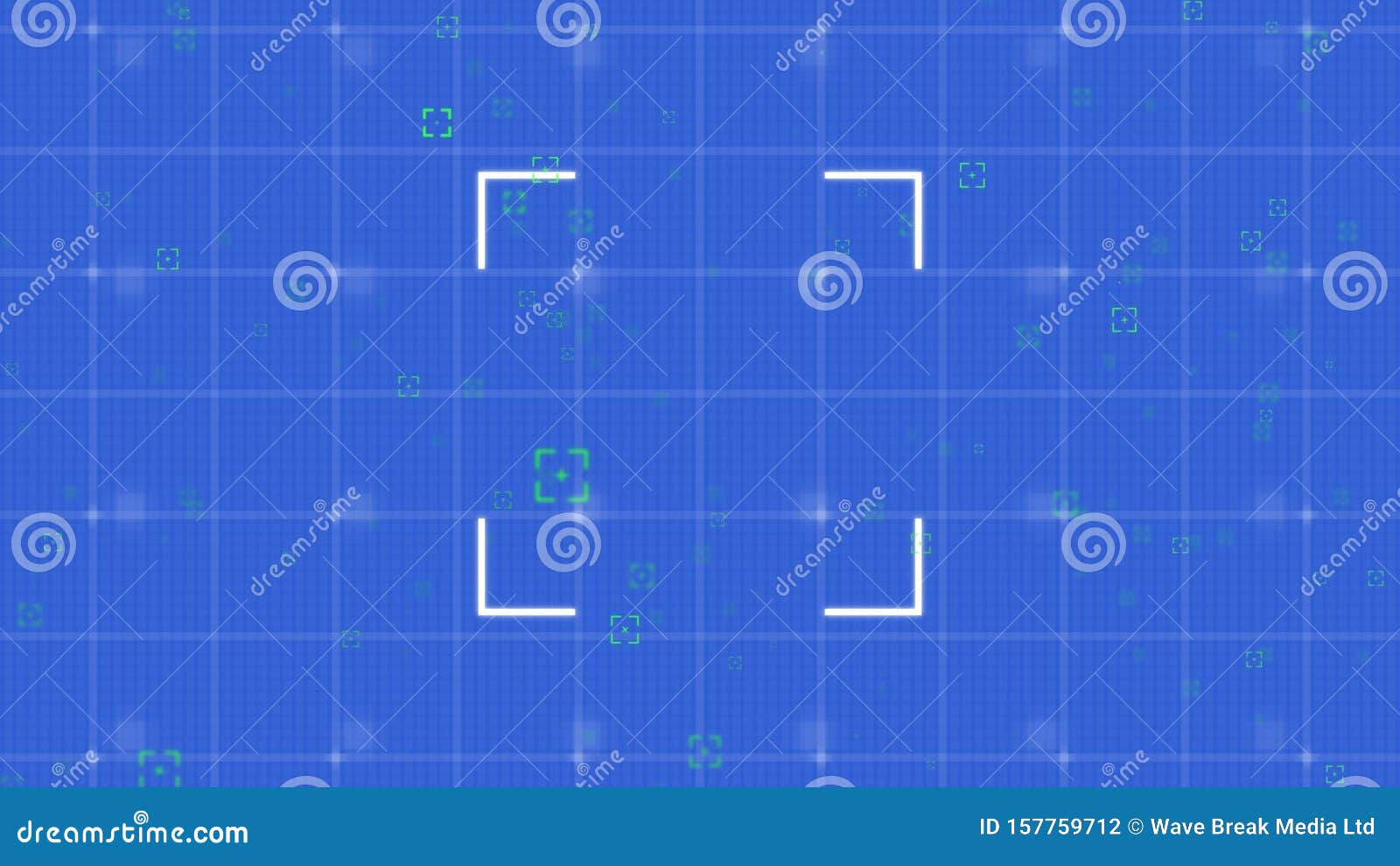 Scope on blue background stock footage. Video of generated - 157759712