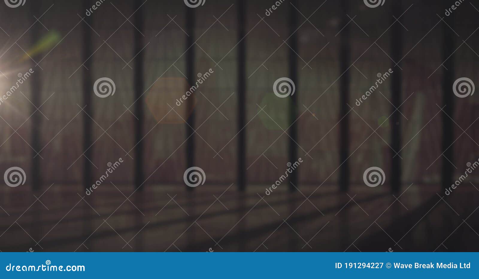 Animation of Window with Bars with Glowing Spots of Light in the ...