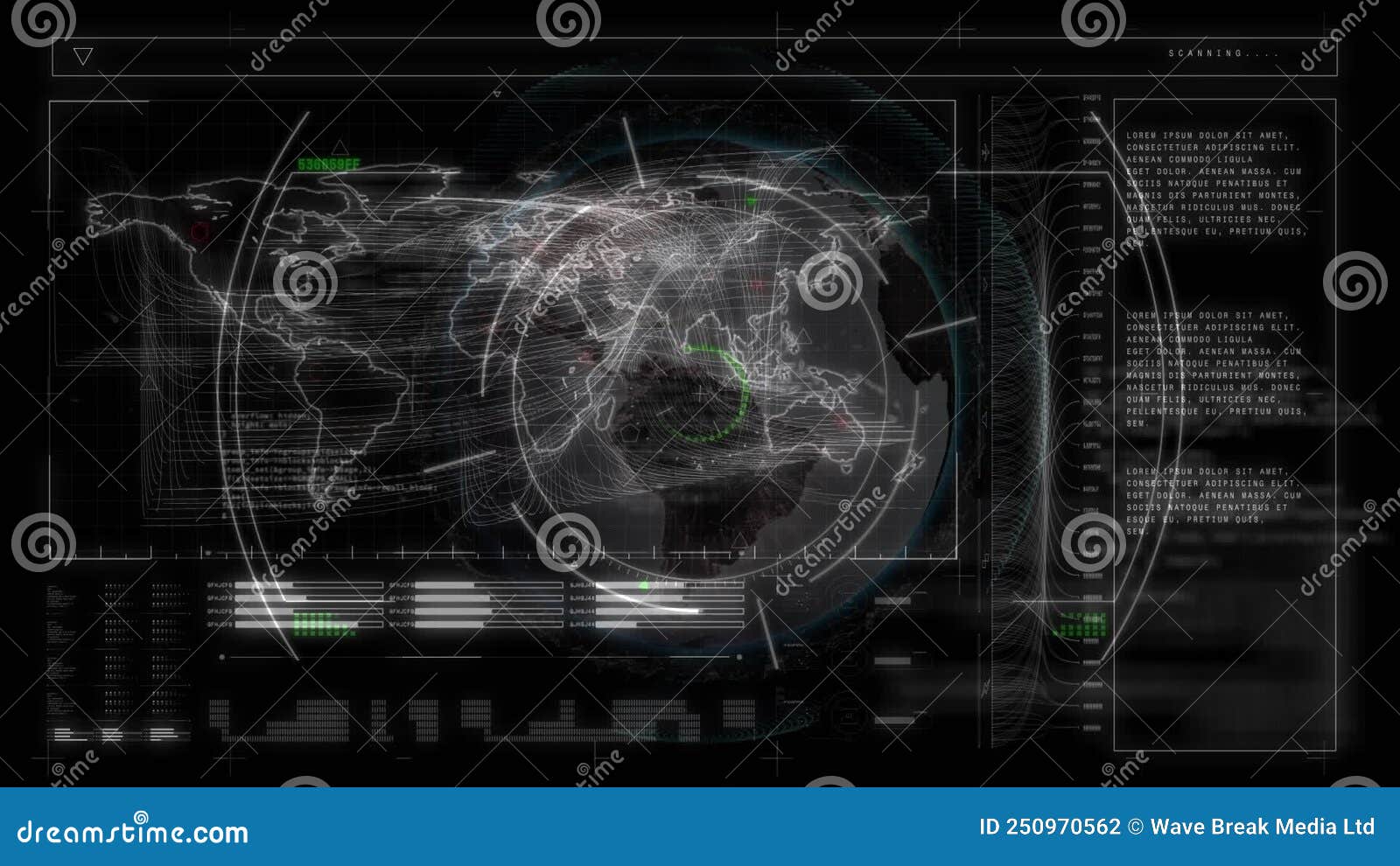 Animation of World Map and Diverse Data Processing on Digital Screen ...