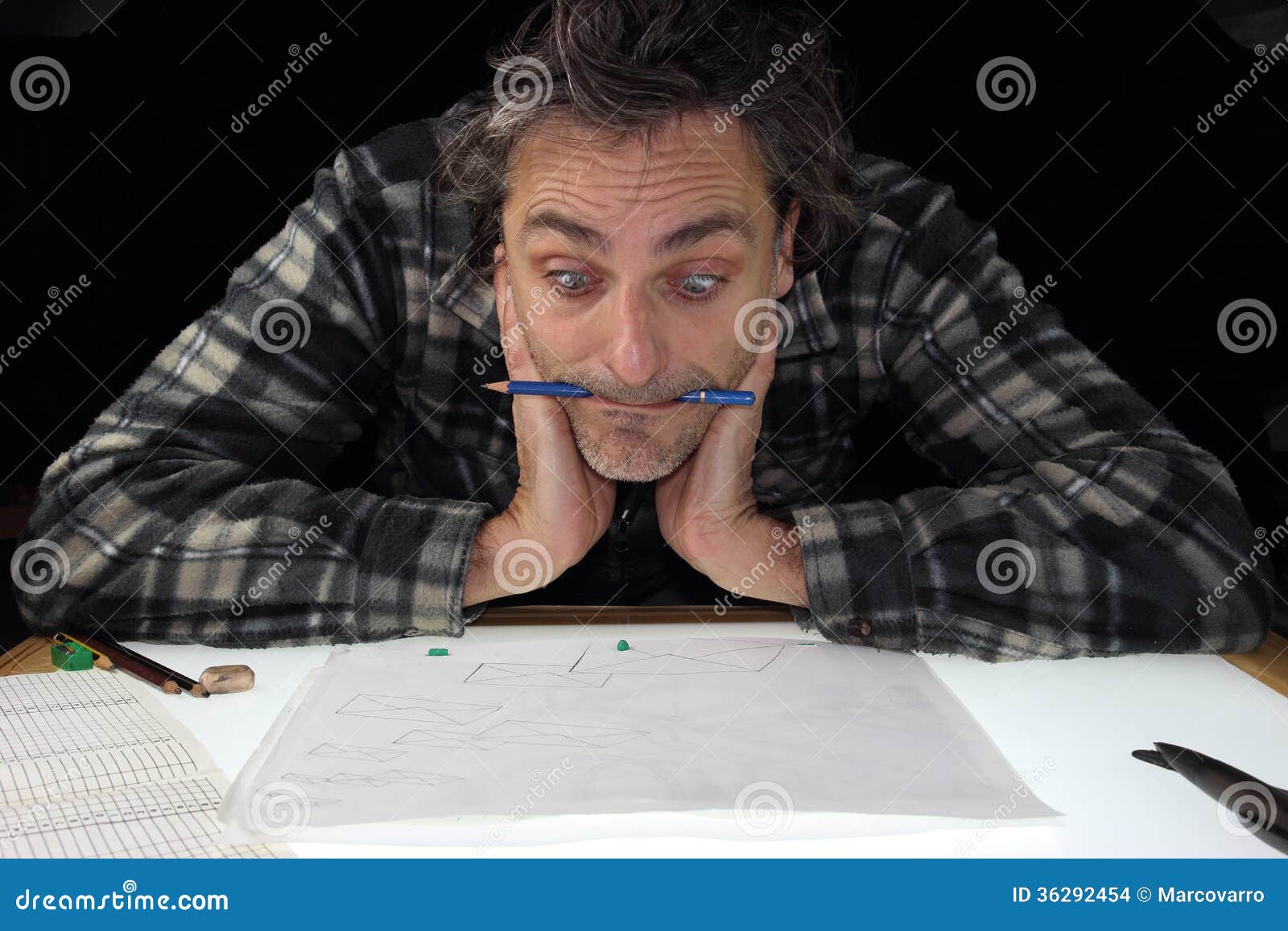 Animator stock photo. Image of working, cartoon, pencil - 36292454