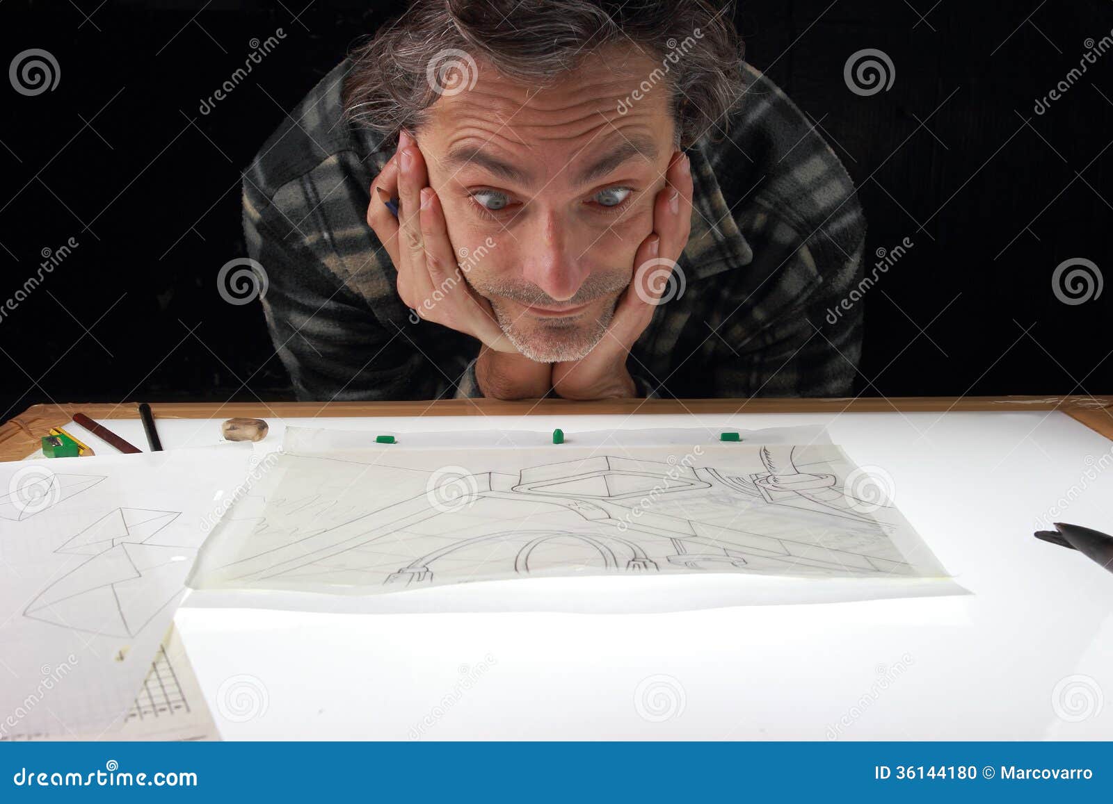 Animator stock photo. Image of face, artist, puzzled - 36144180