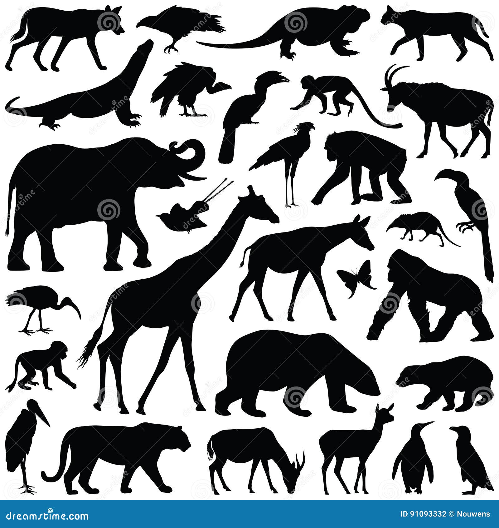 Zoo Silhouette Stock Illustrations, Vecteurs, & Clipart – (107,926 ...