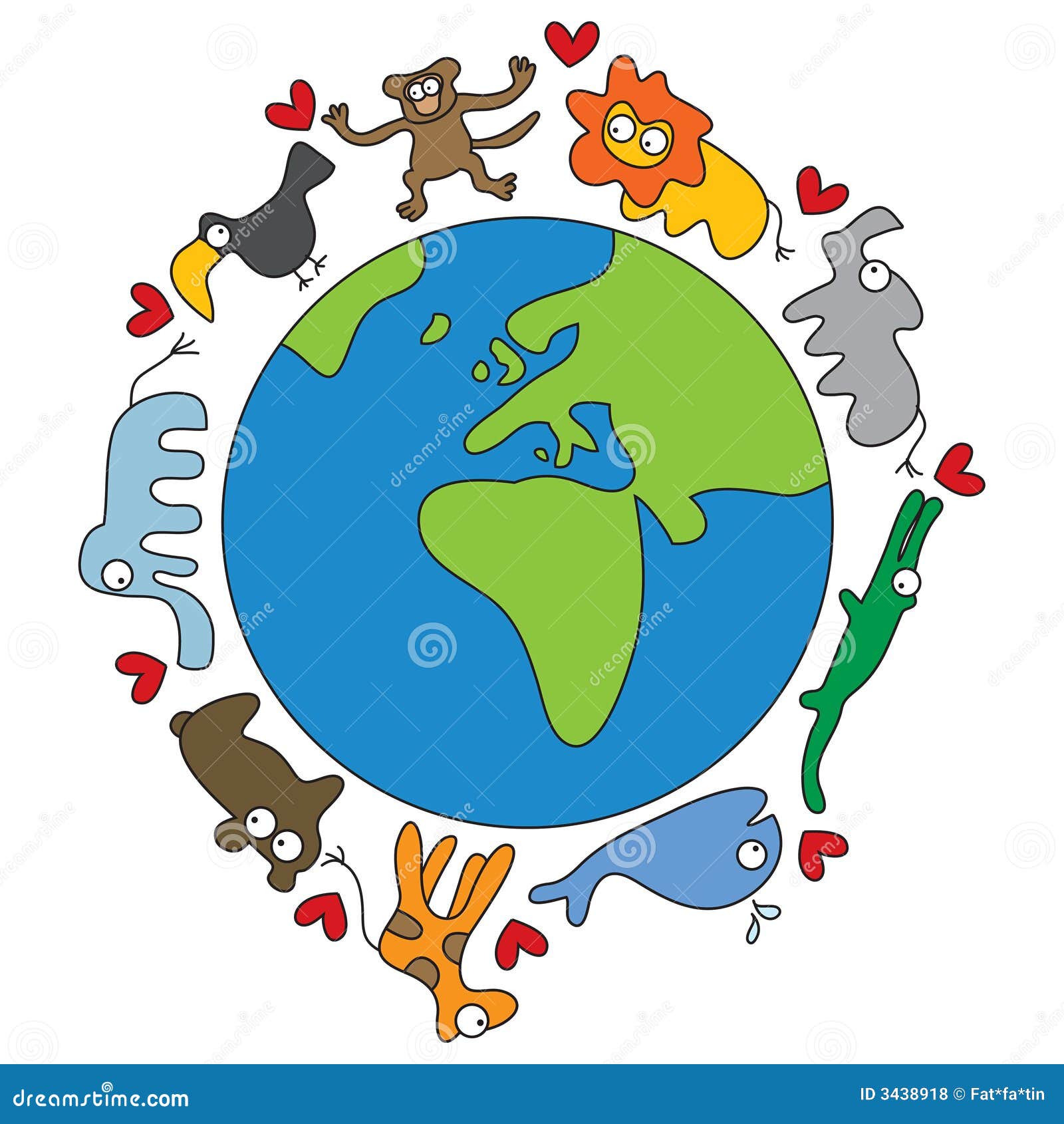 Animaux du monde illustration de vecteur. Illustration du ours - 3438918