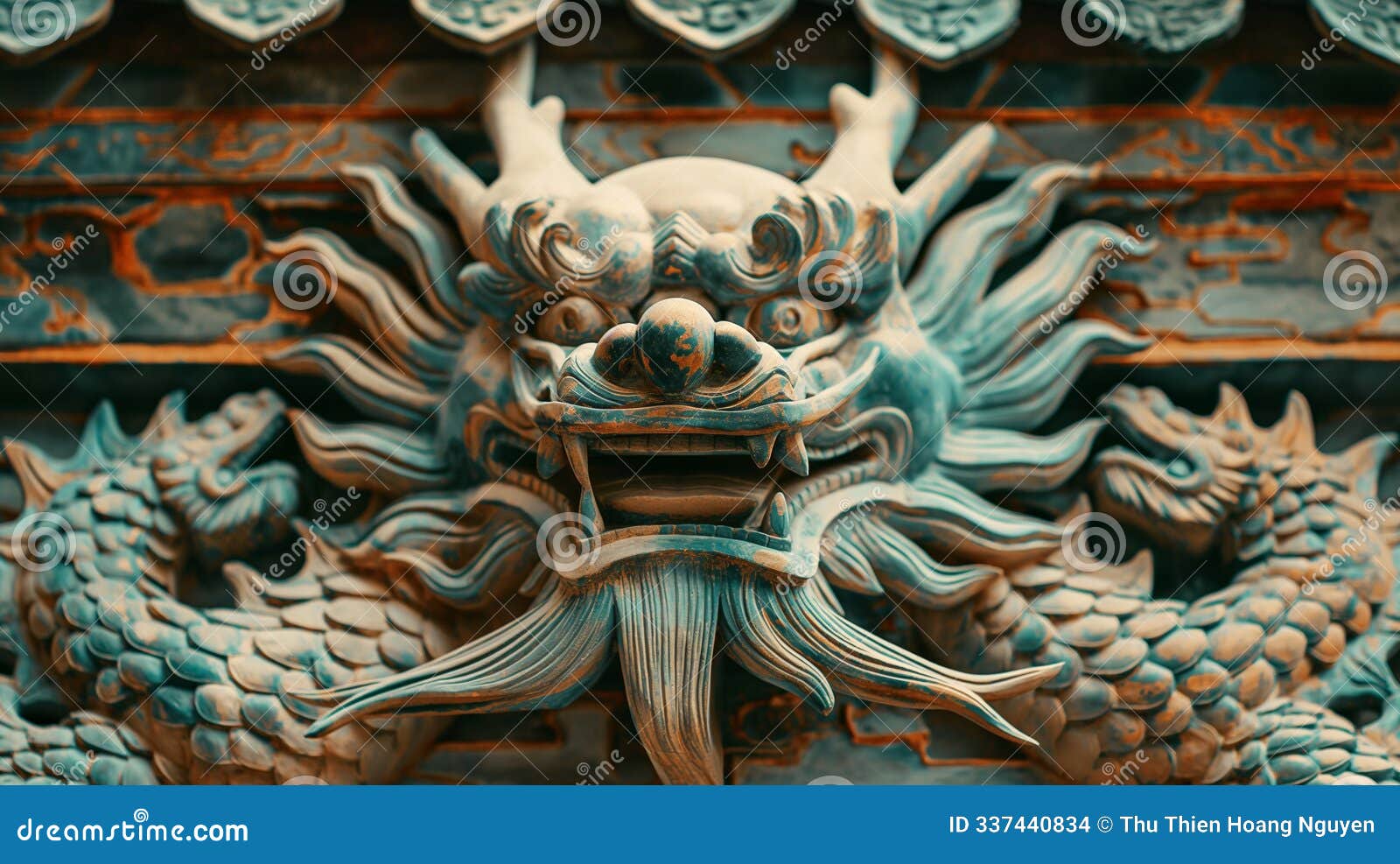 Anime Background of the Statue of Dragon Stock Photo - Image of anime ...