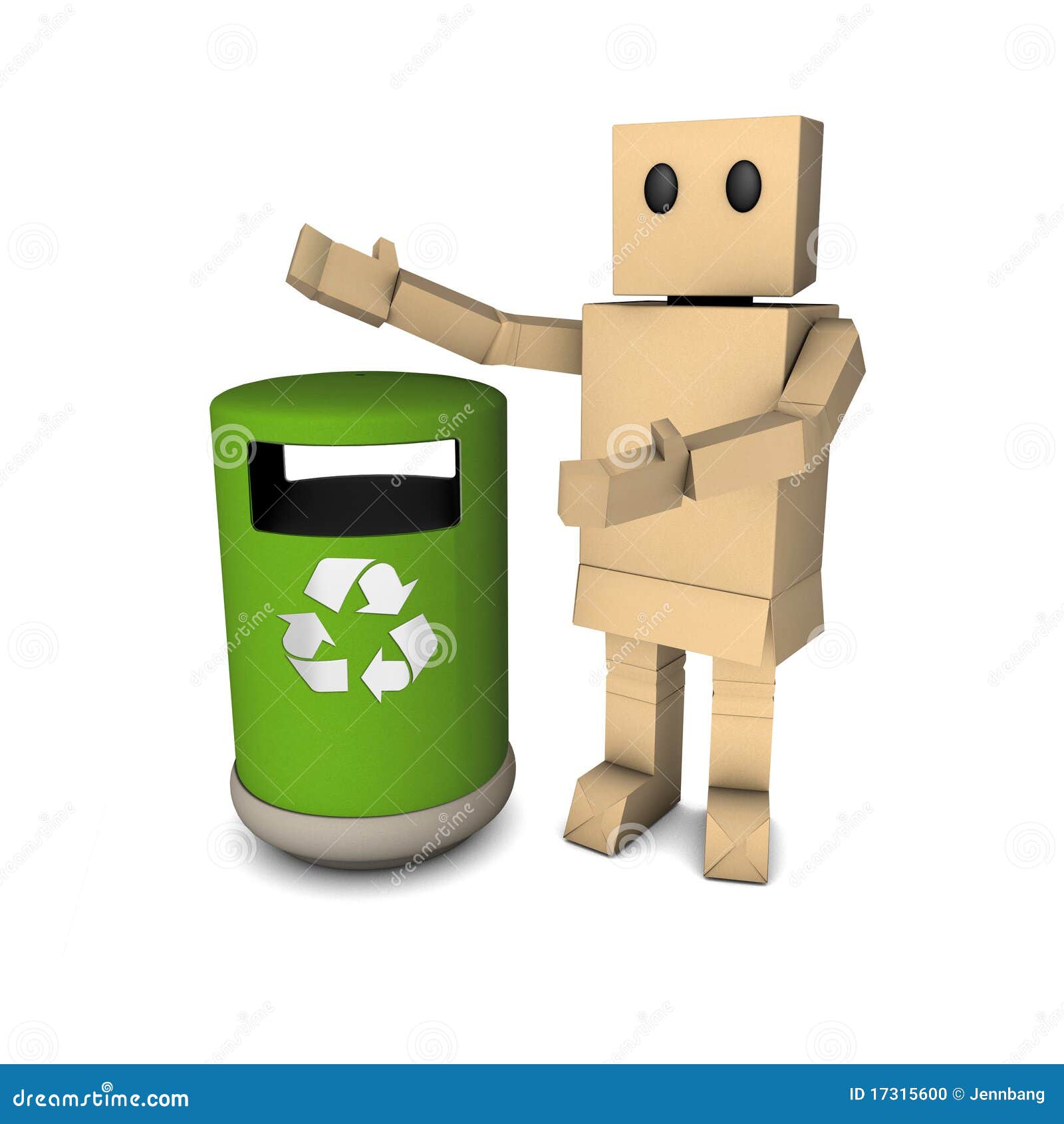 Anime el reciclaje stock de ilustración. Ilustración de gesto - 17315600