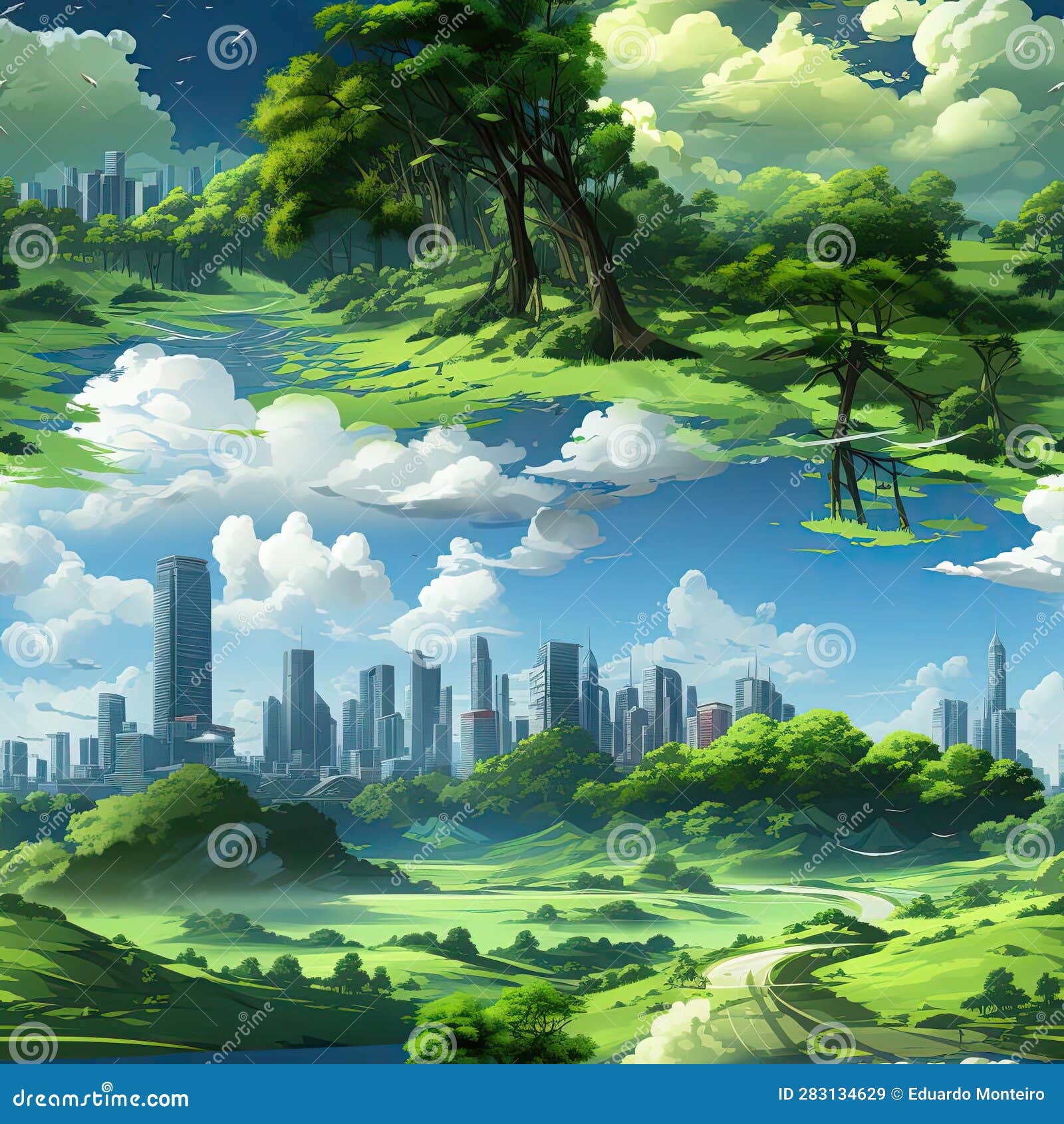 Anime-inspired Volcano Eruption Wallpaper For Desktop And Smartphone ...