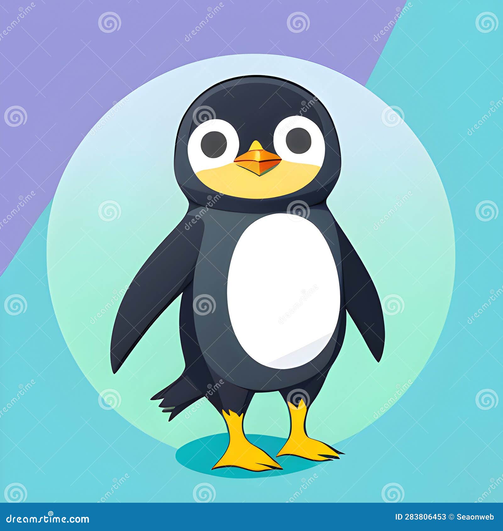 Anime Inspired Vector Mascot of an Adventurous Penguin the Penguin ...